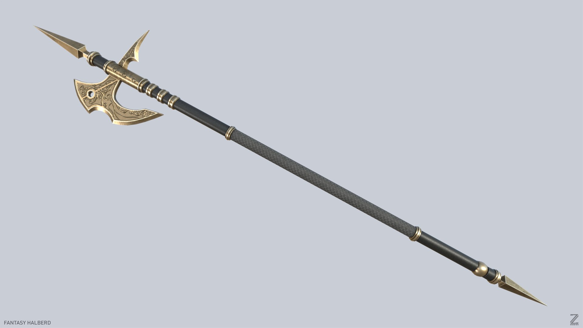 3D Fantasy Halberd Collection Model - TurboSquid 2420195