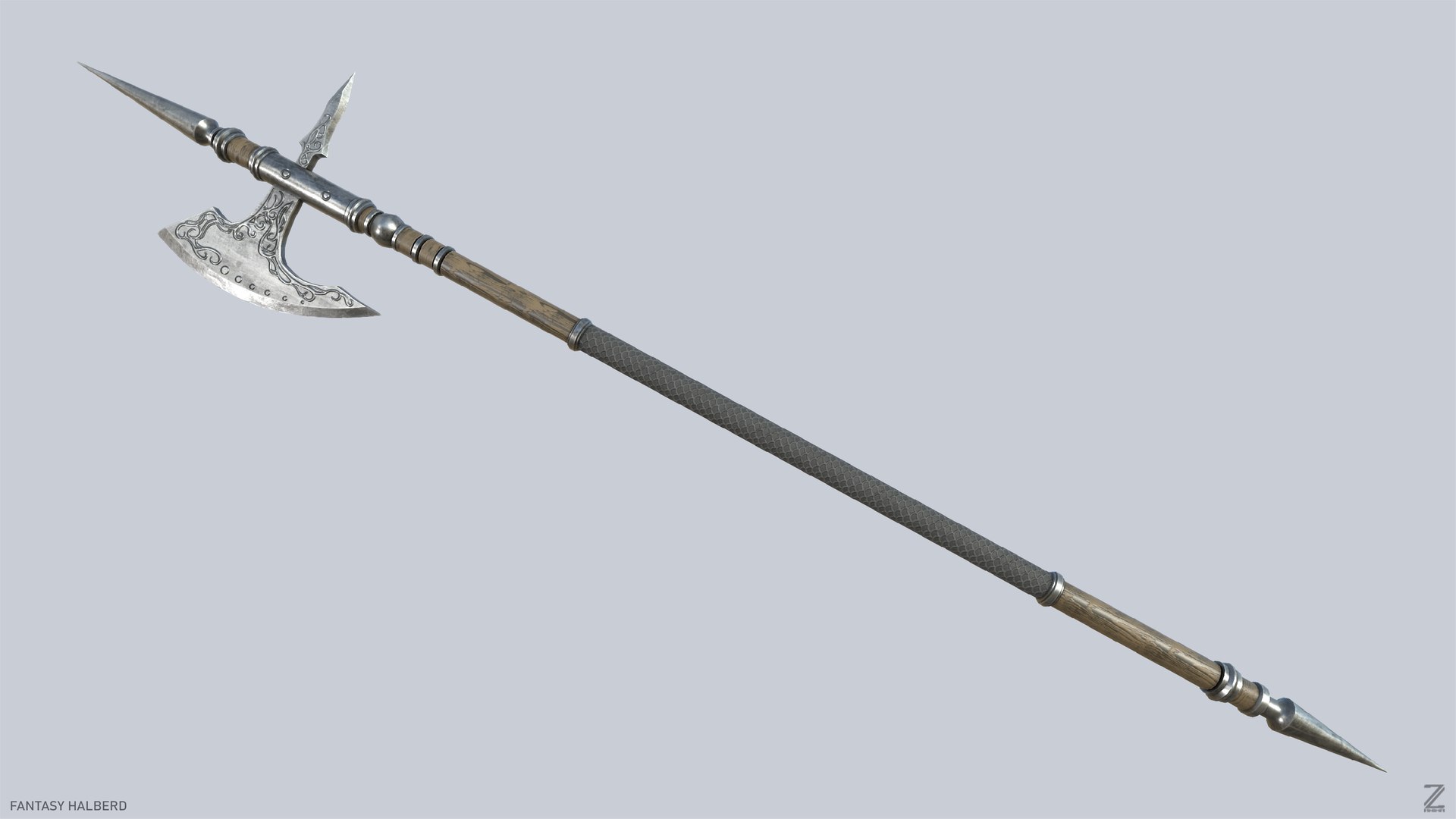 3D Fantasy Halberd Collection Model - TurboSquid 2420195