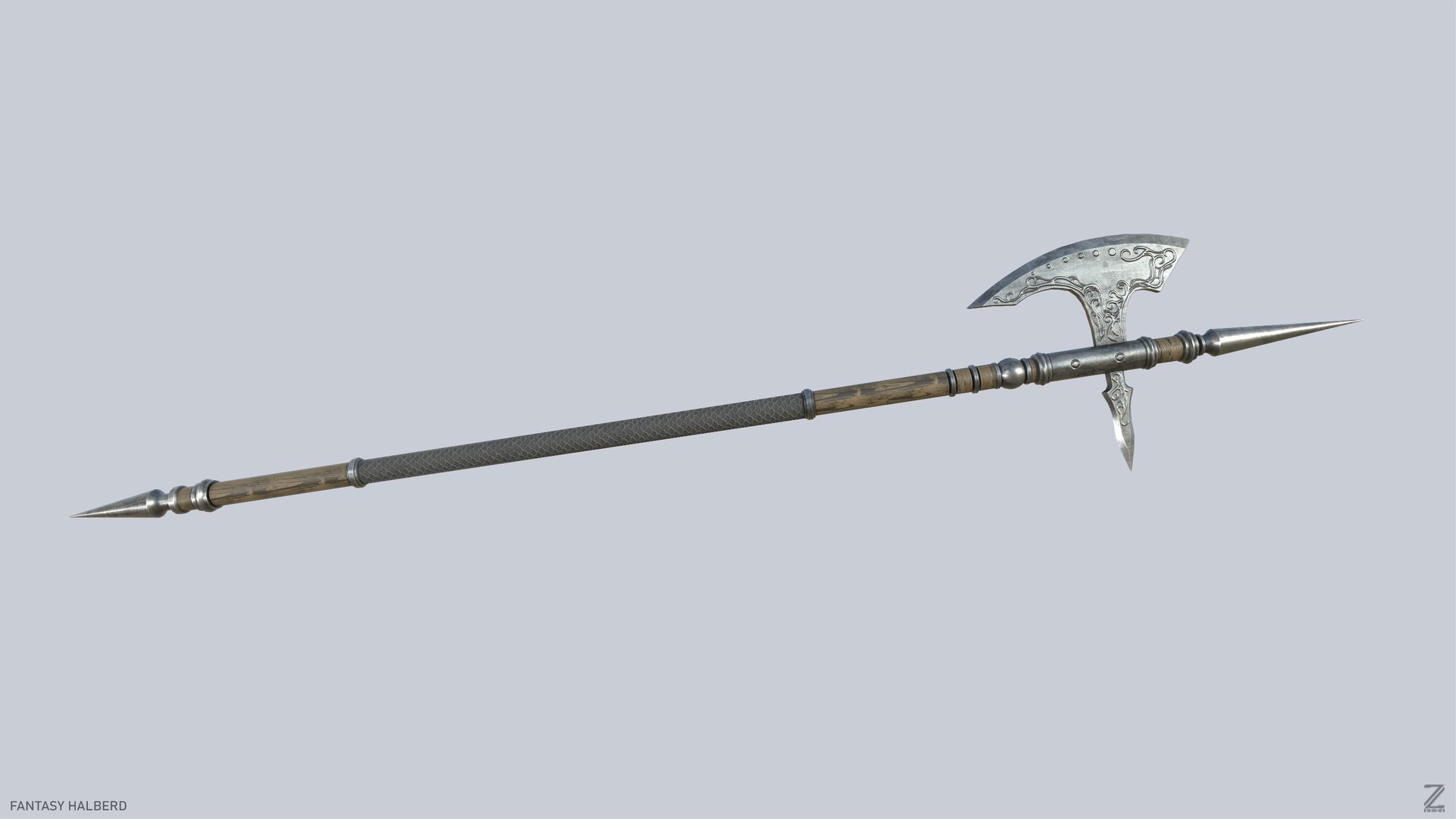 3D Fantasy Halberd Collection Model - TurboSquid 2420195