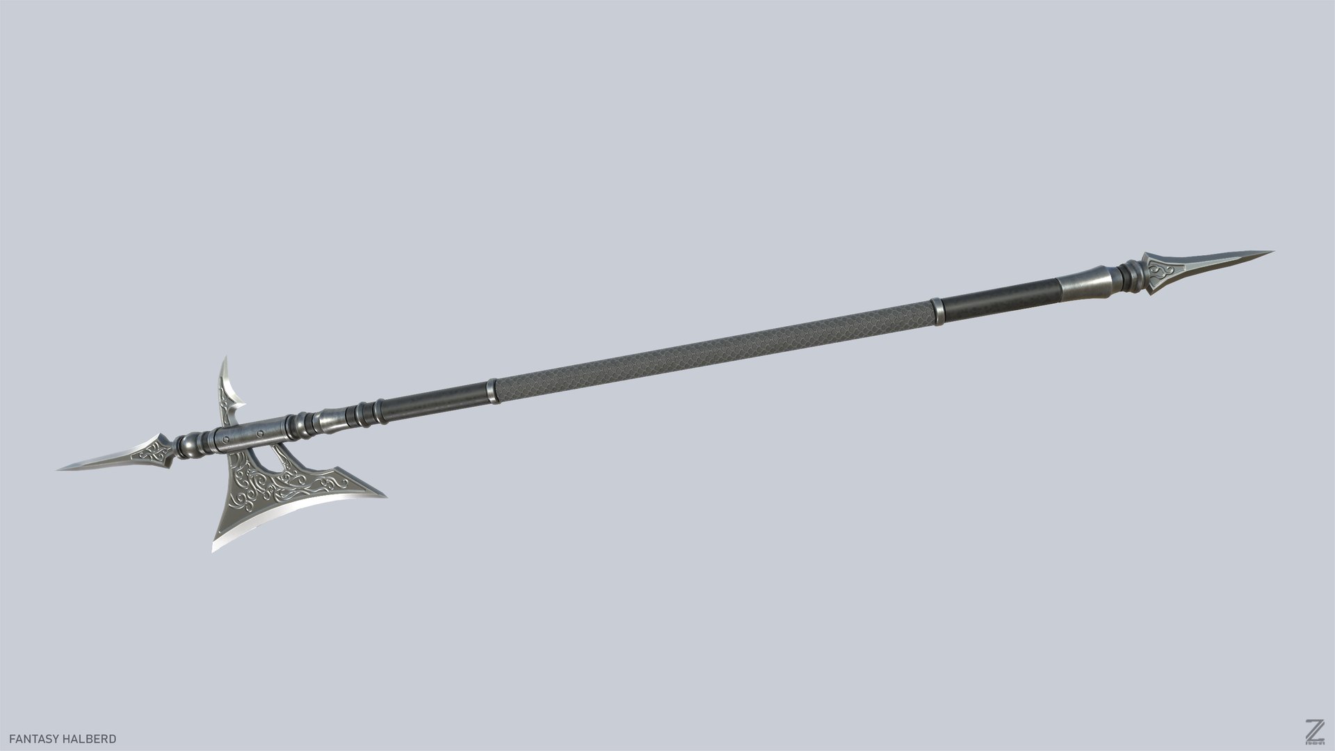 3D Fantasy Halberd Collection Model - TurboSquid 2420195