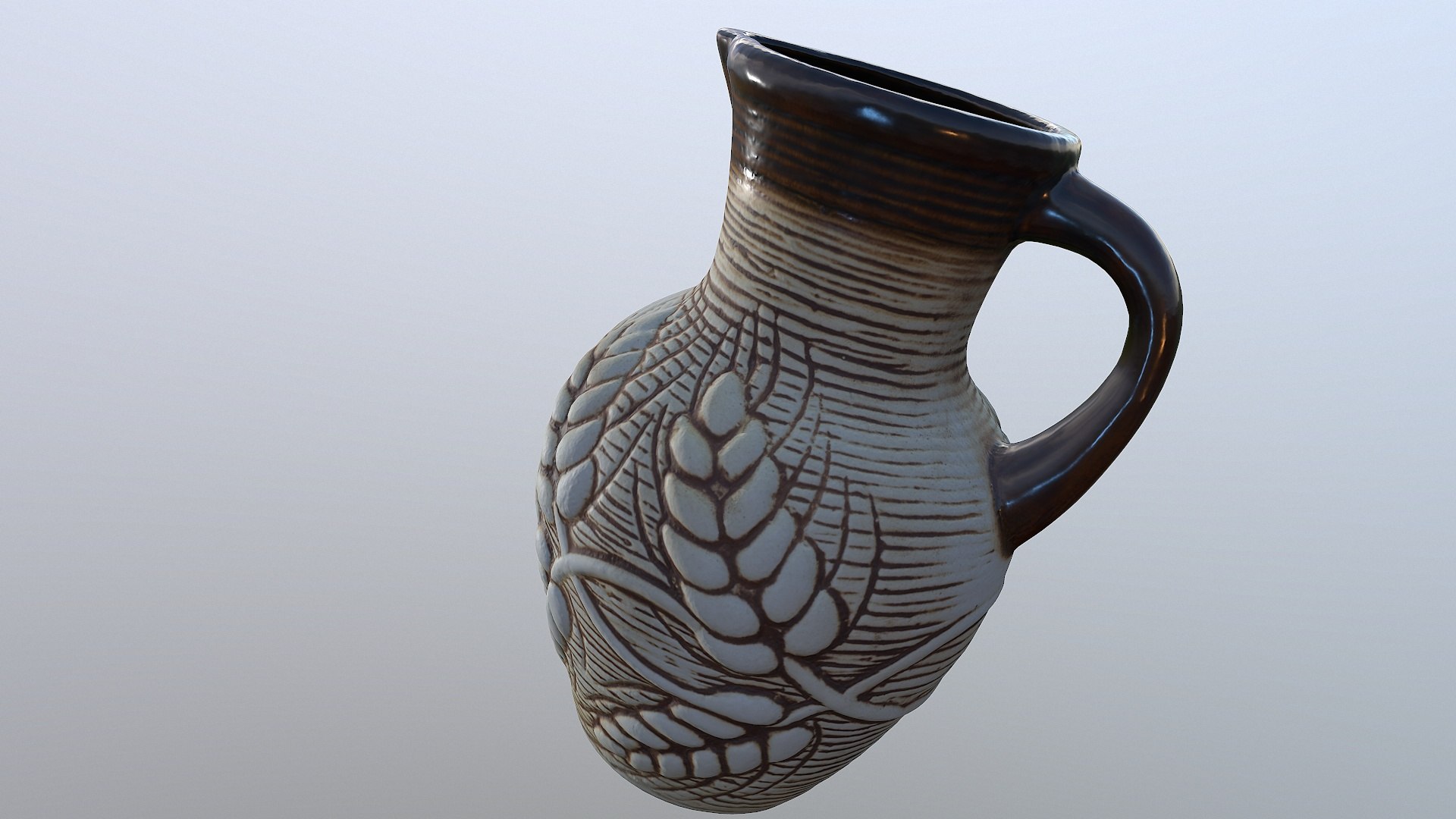 3D pitcher witch wheat ear - TurboSquid 1601278