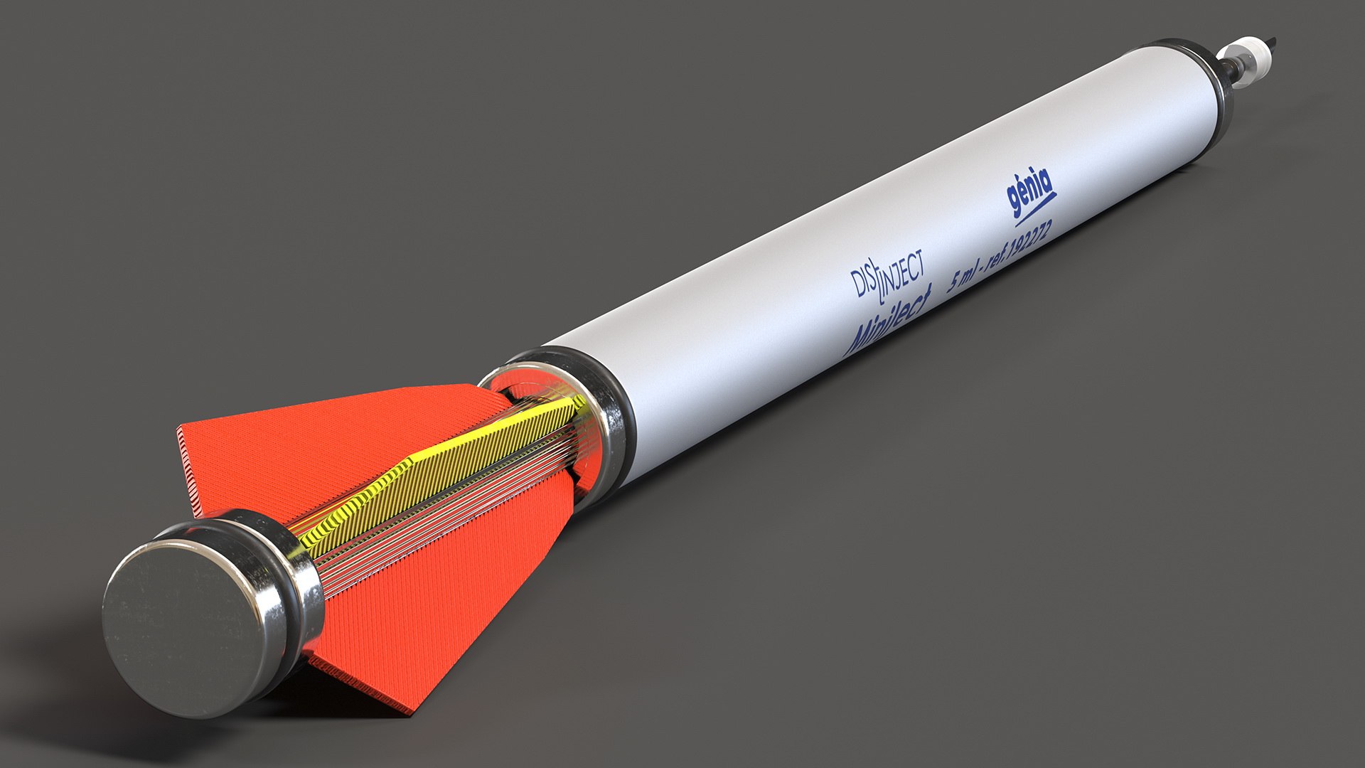 Aluminium Dart Syringe Genia 3D - TurboSquid 1991149