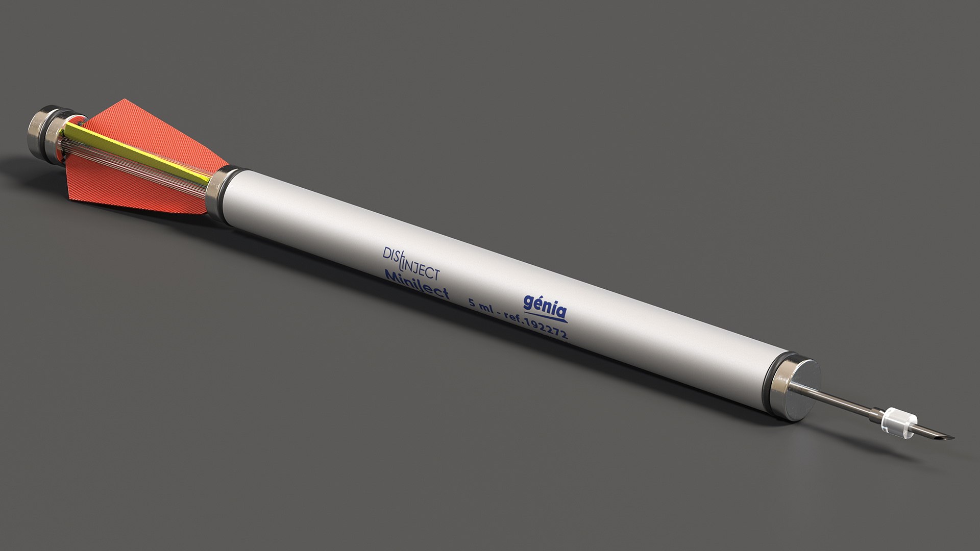 Aluminium Dart Syringe Genia 3D - TurboSquid 1991149