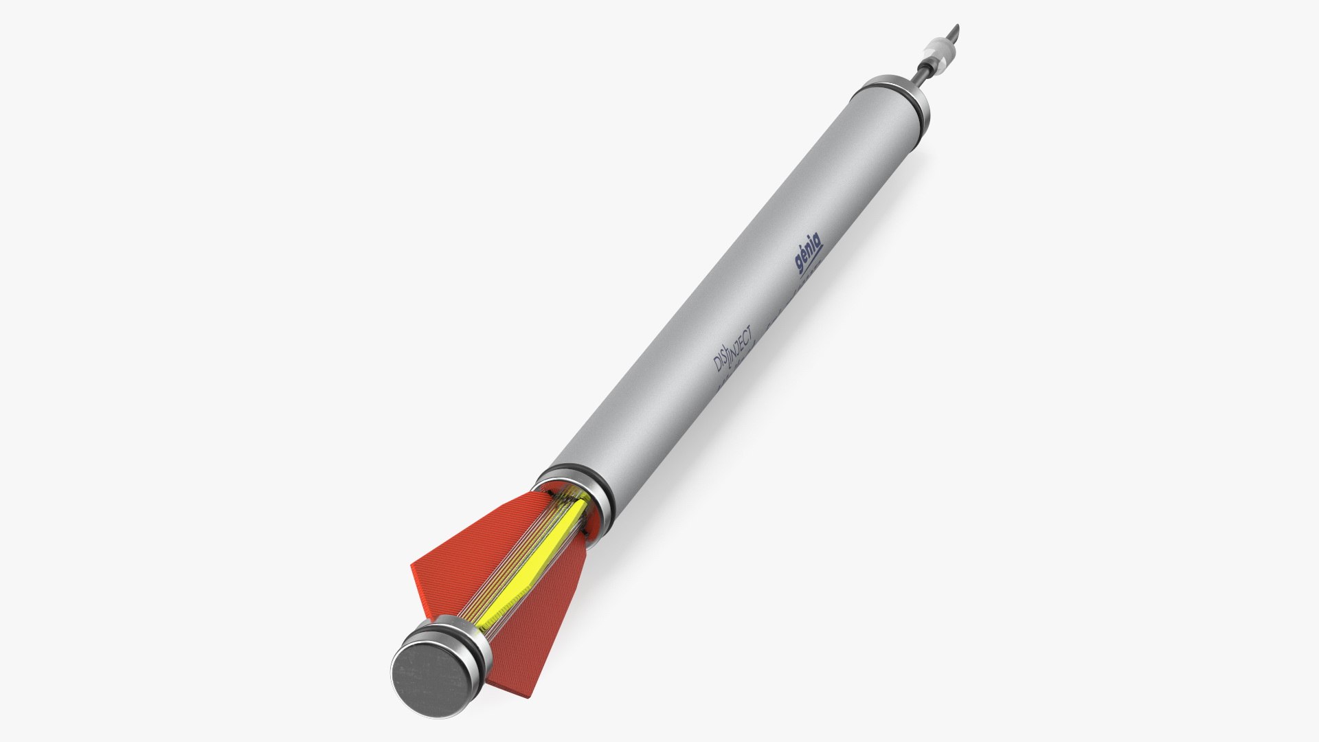 Aluminium Dart Syringe Genia 3D - TurboSquid 1991149