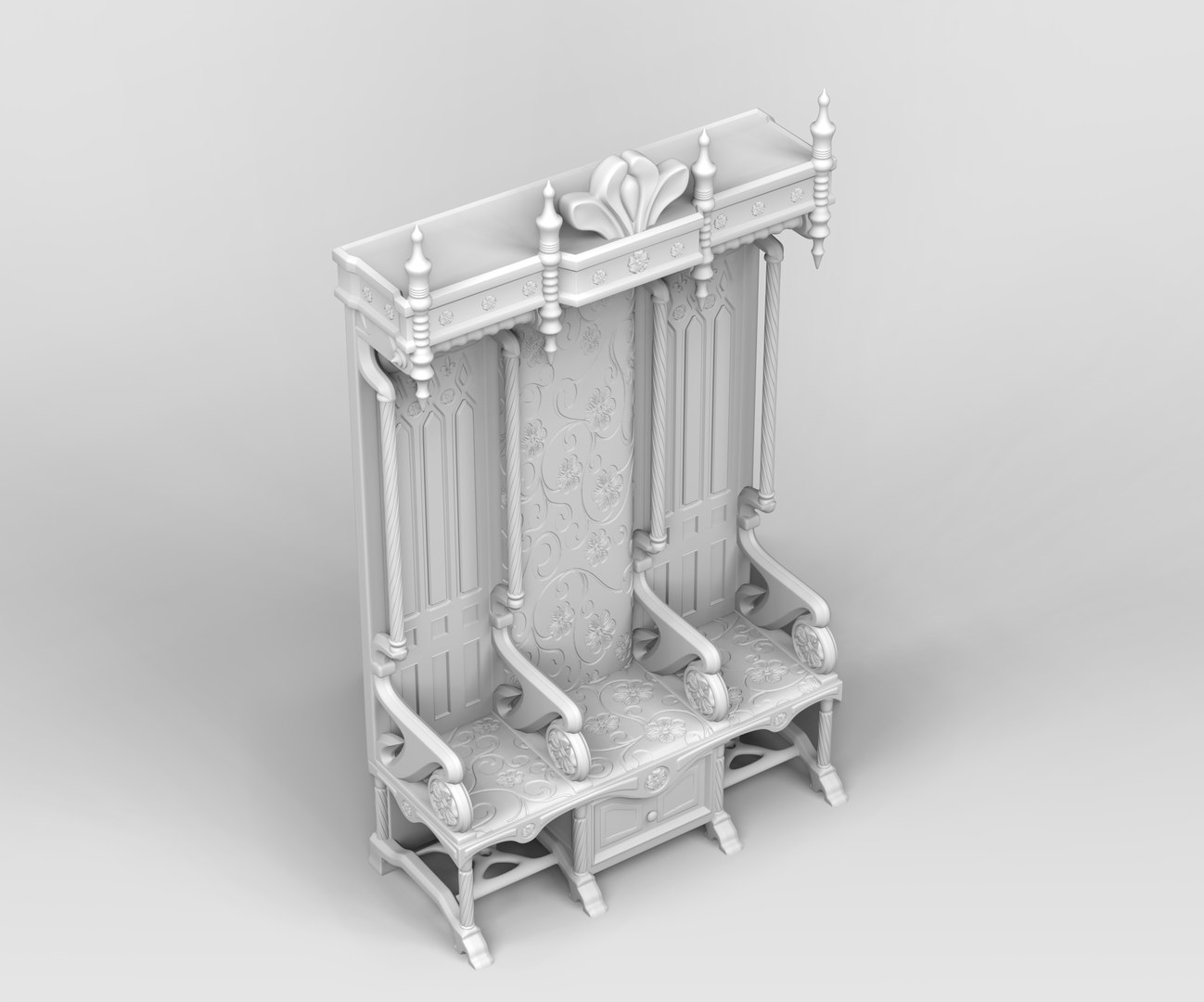 3D Medieval Throne Model - TurboSquid 1683819