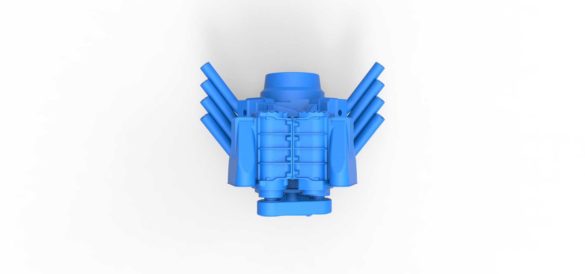 Diecast Engine V8 With Double Supercharger Version 7 Scale 1 To 25 3D ...