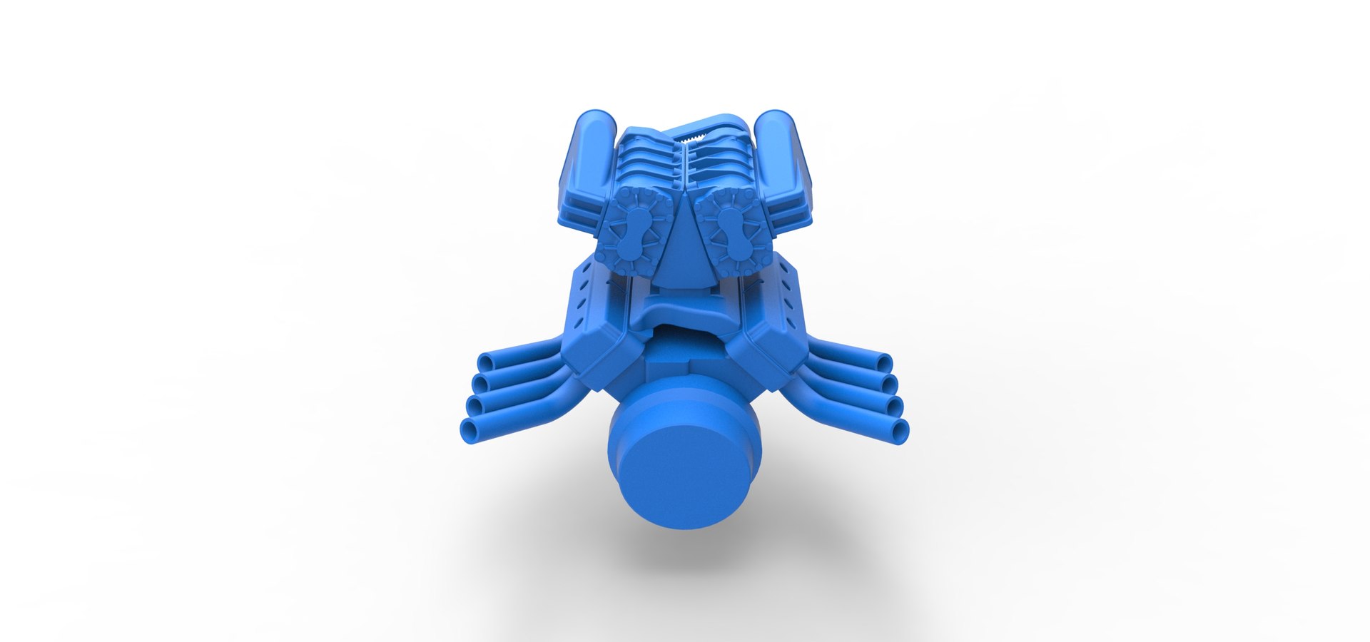 Diecast Engine V8 With Double Supercharger Version 7 Scale 1 To 25 3D ...