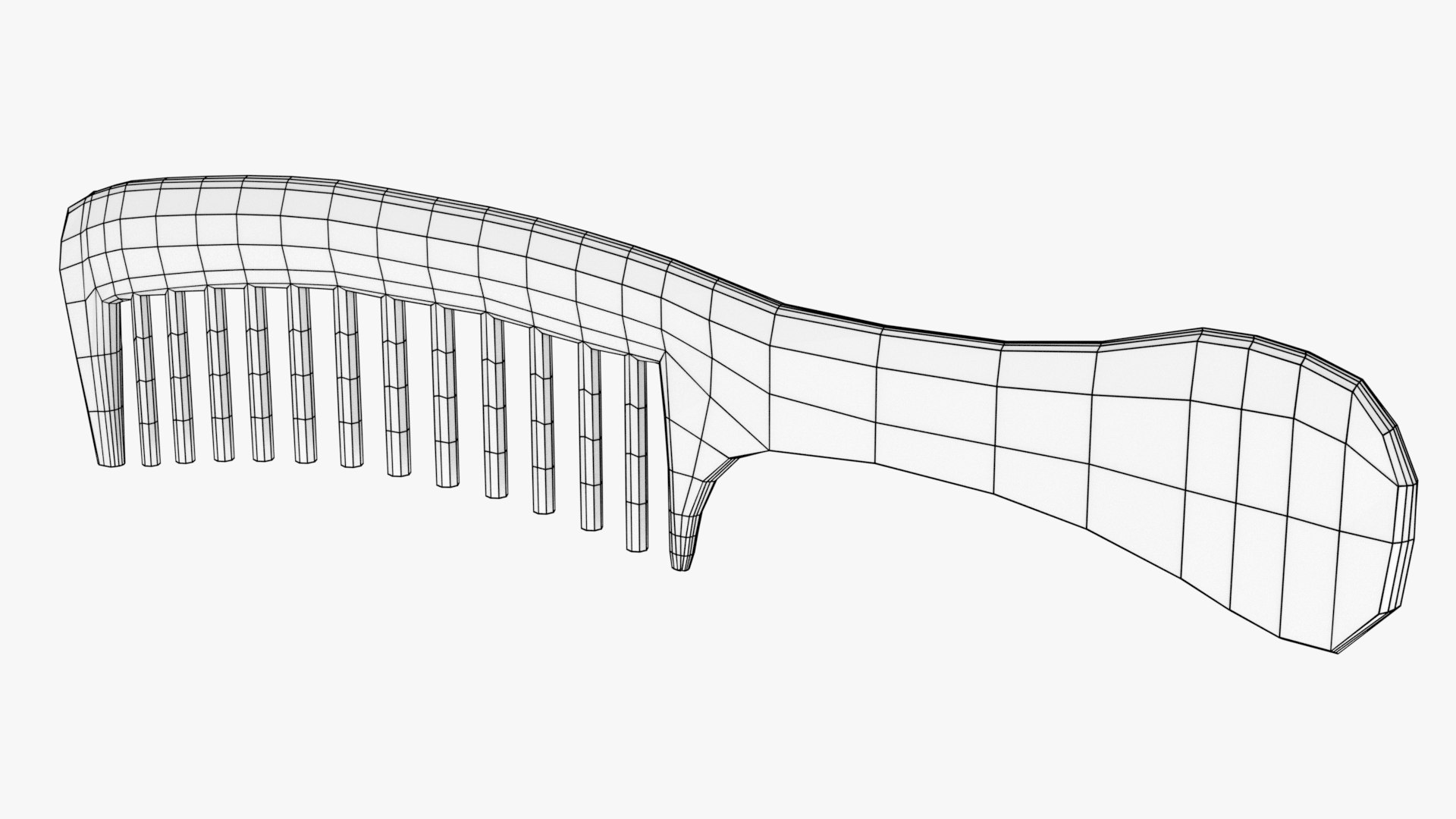 3D hair comb - TurboSquid 1430904