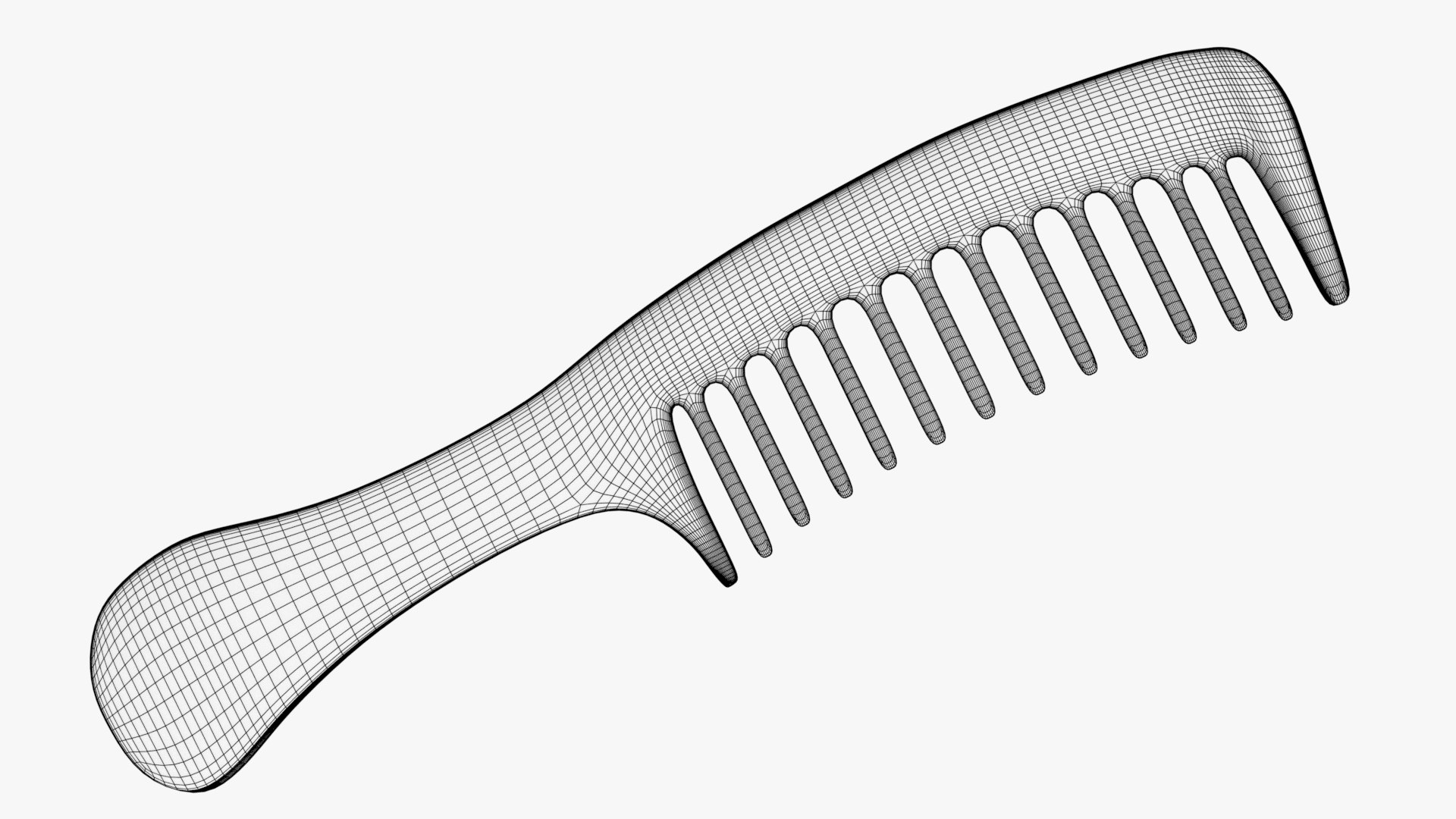 3D hair comb - TurboSquid 1430904