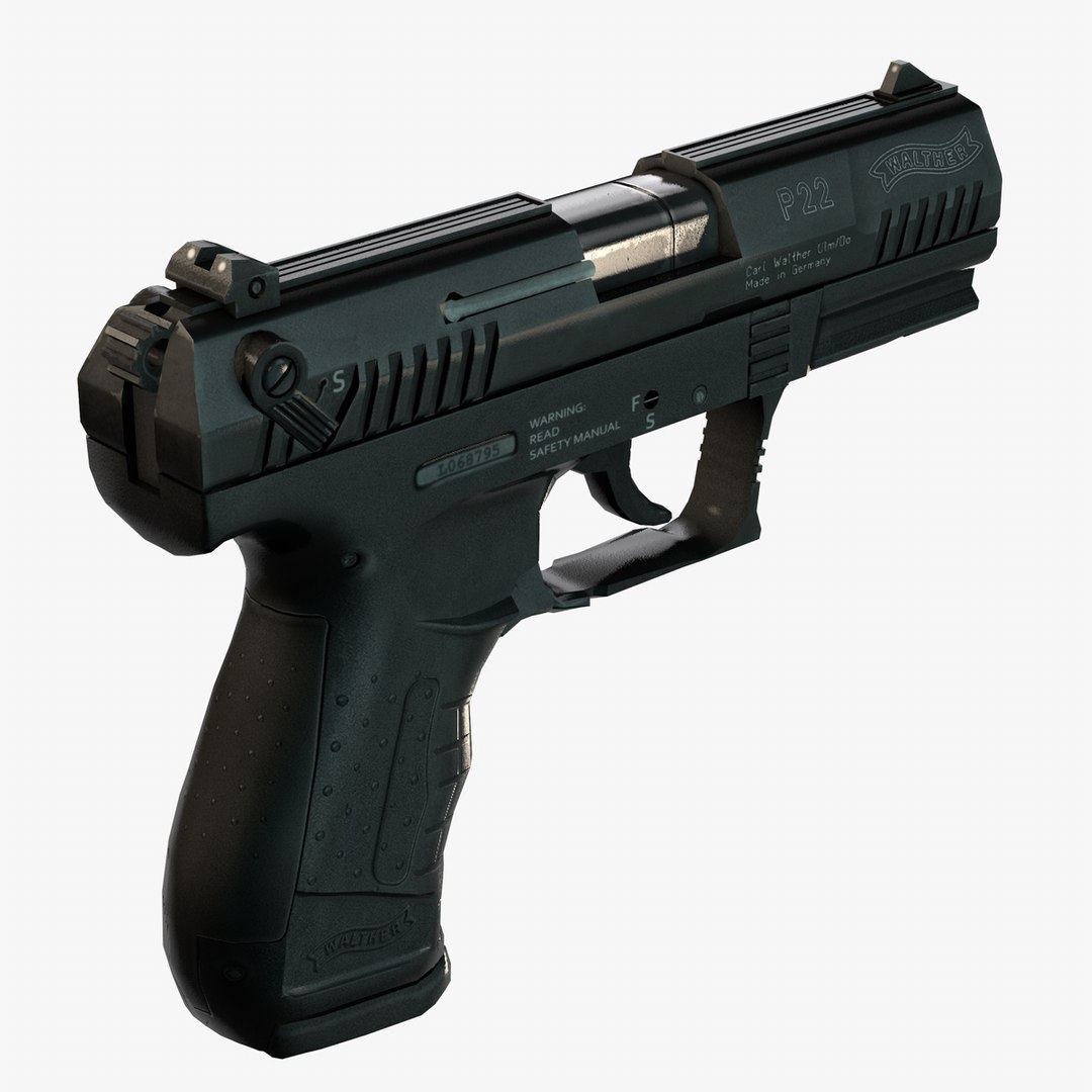 3d Model Walther P22 Pistol