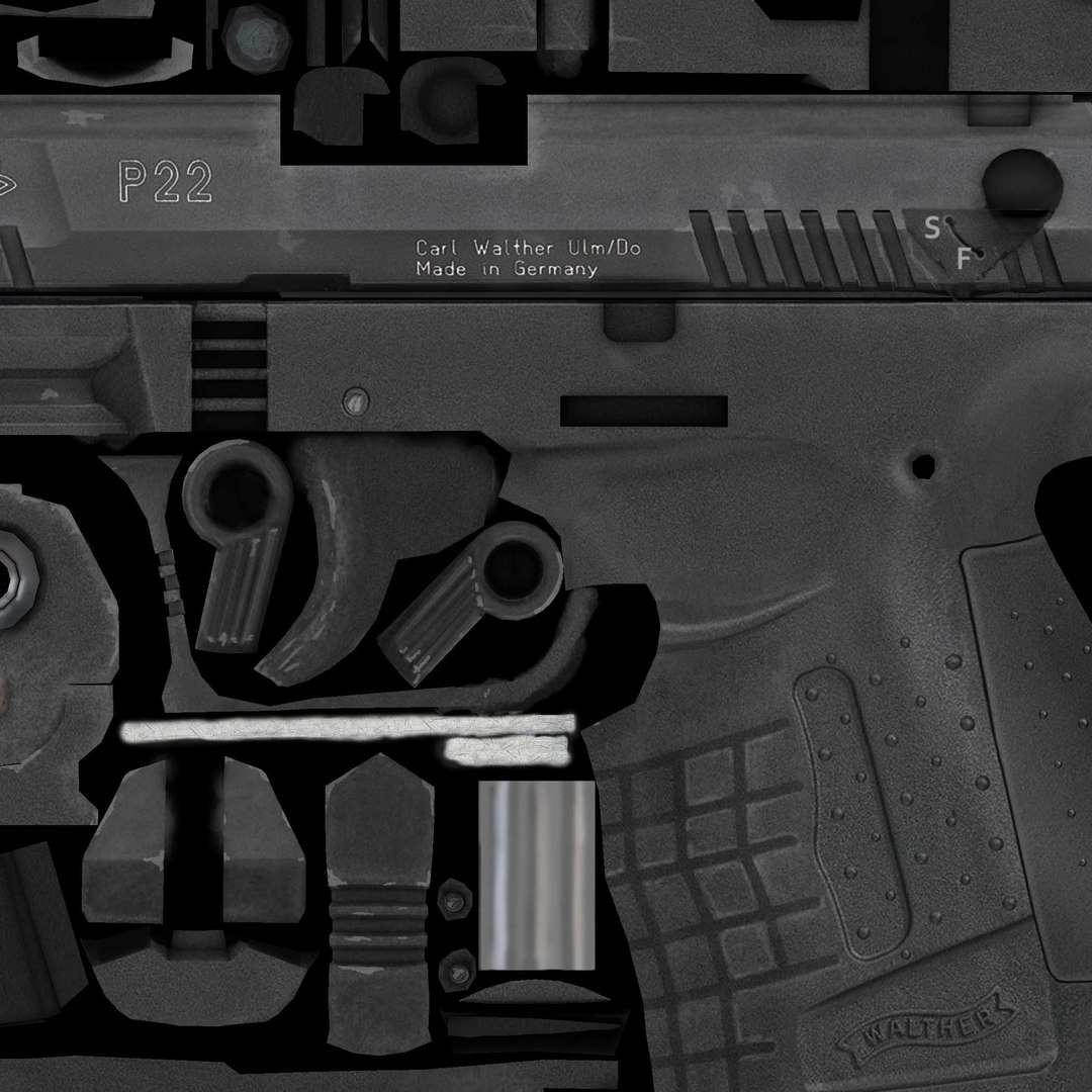 3d Model Walther P22 Pistol