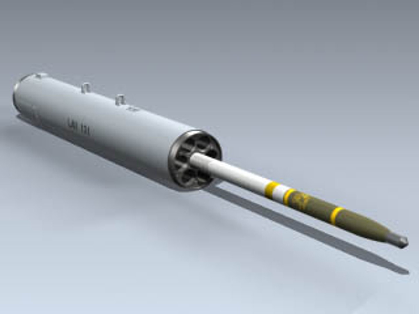 3d Lau-131 Rocket Pod