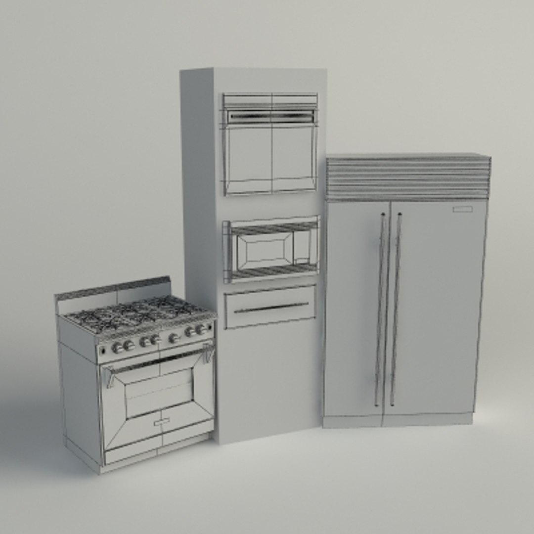3d Model Sub-zero Wolf Appliance