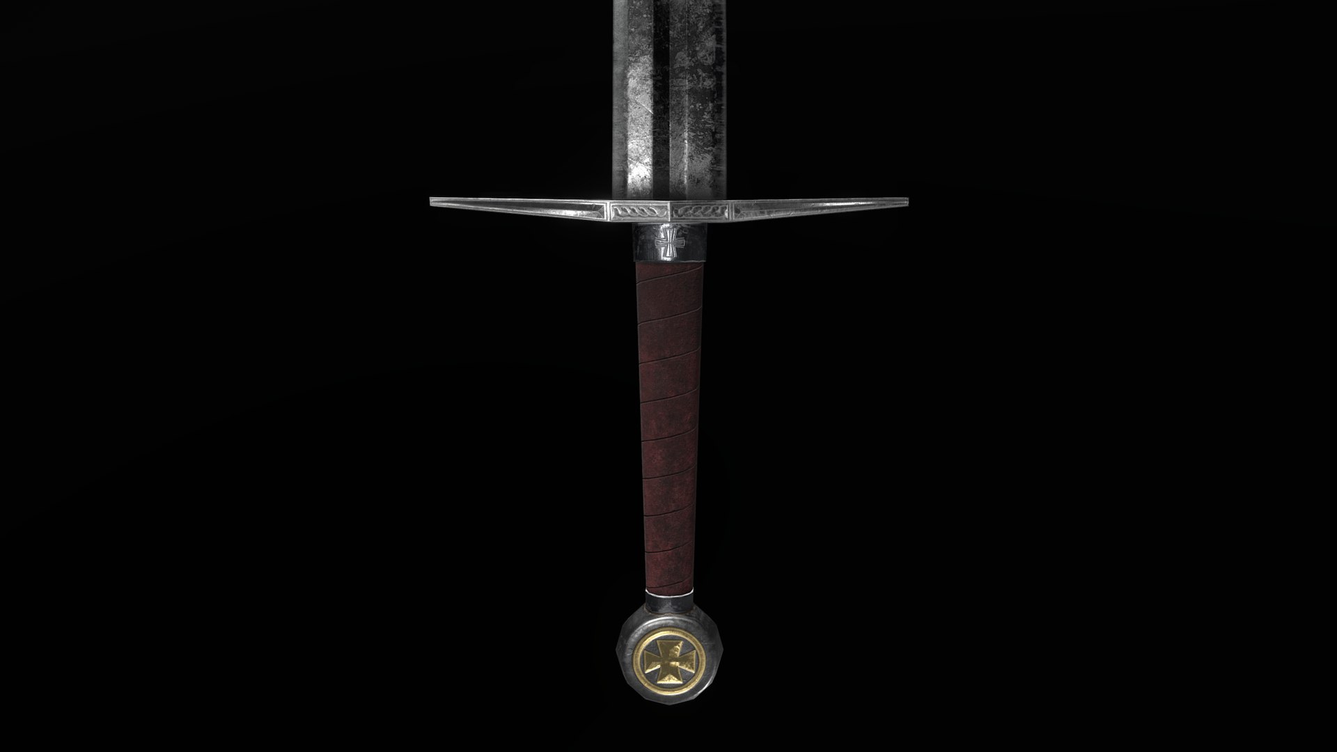 Templar Longsword Type XIIIa 3D Model - TurboSquid 1726741