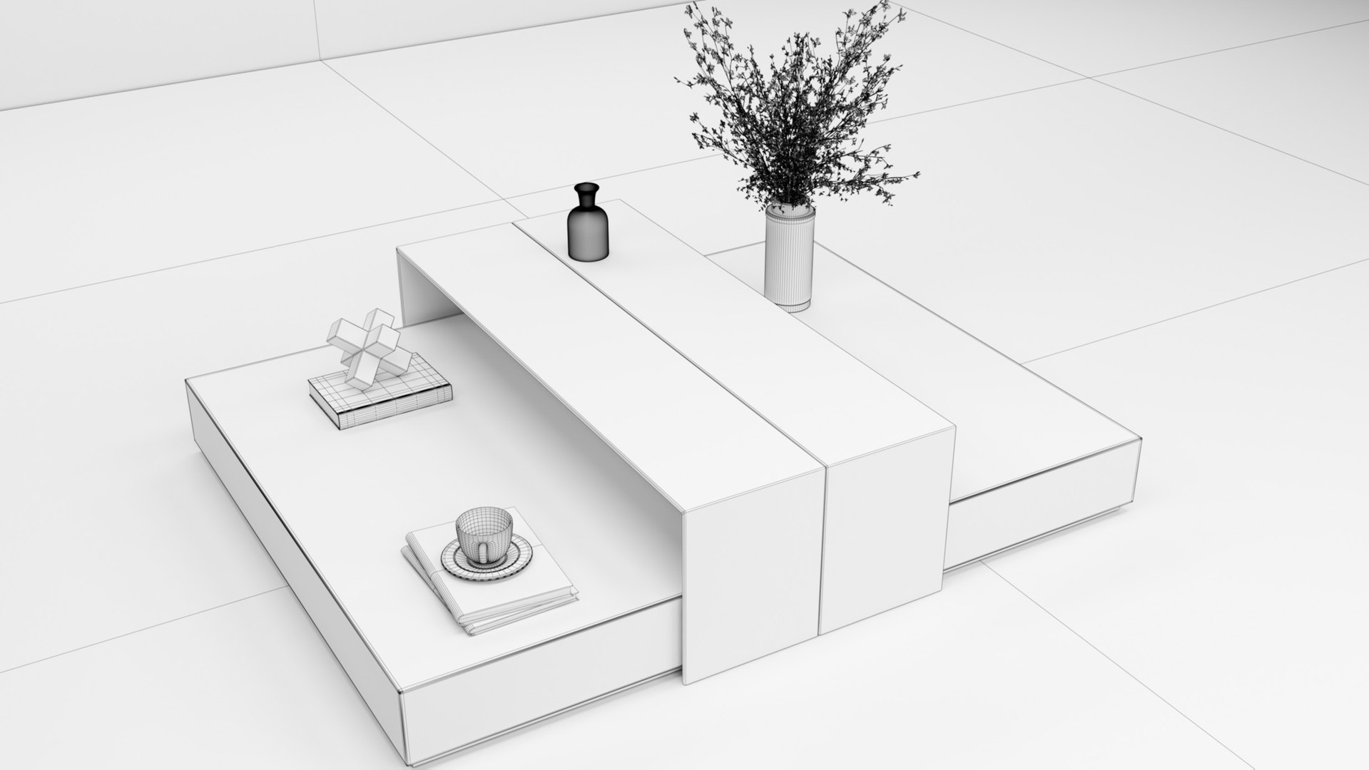 Coffee Table 3D Model - TurboSquid 2234863