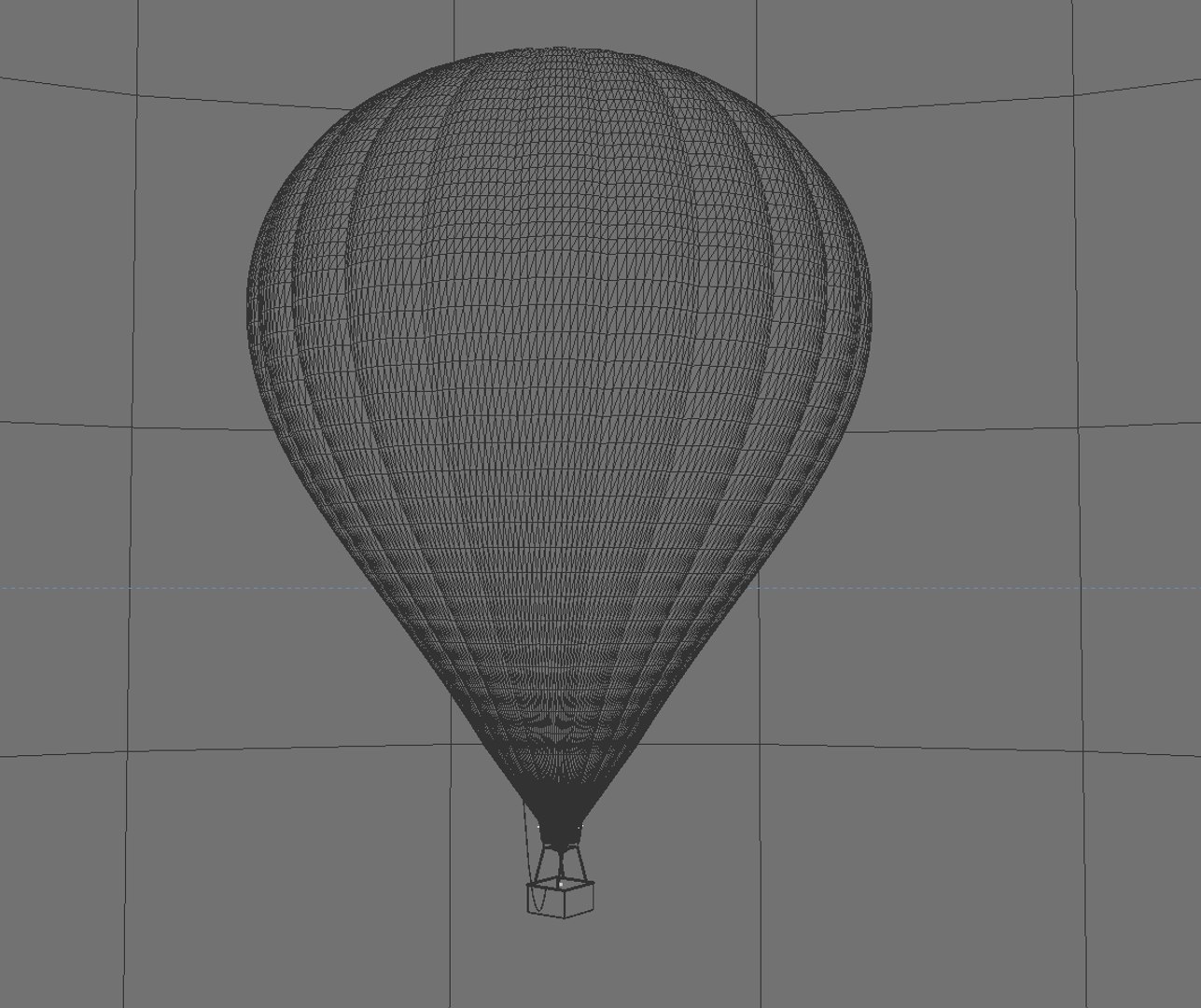 c4d hot air balloon