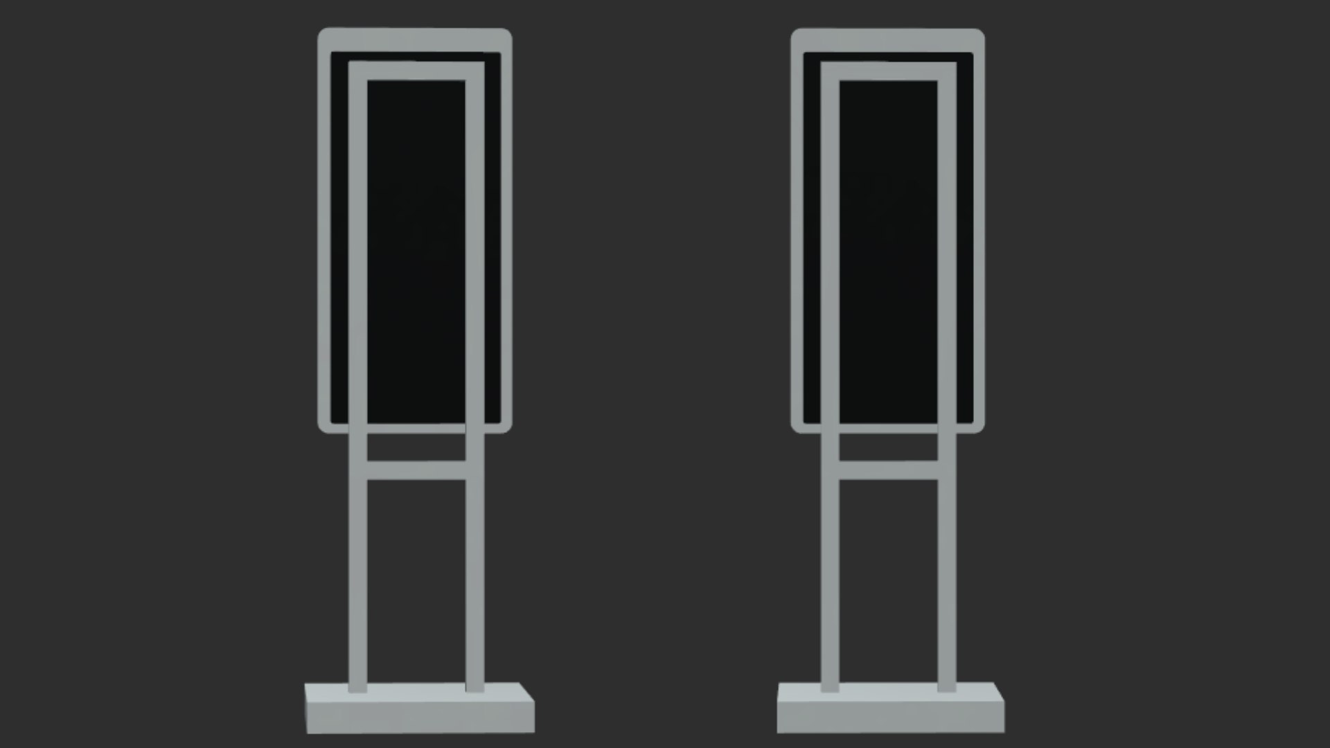 3D FlexServe Kiosk 3D Model - With And Without POS Options Model ...