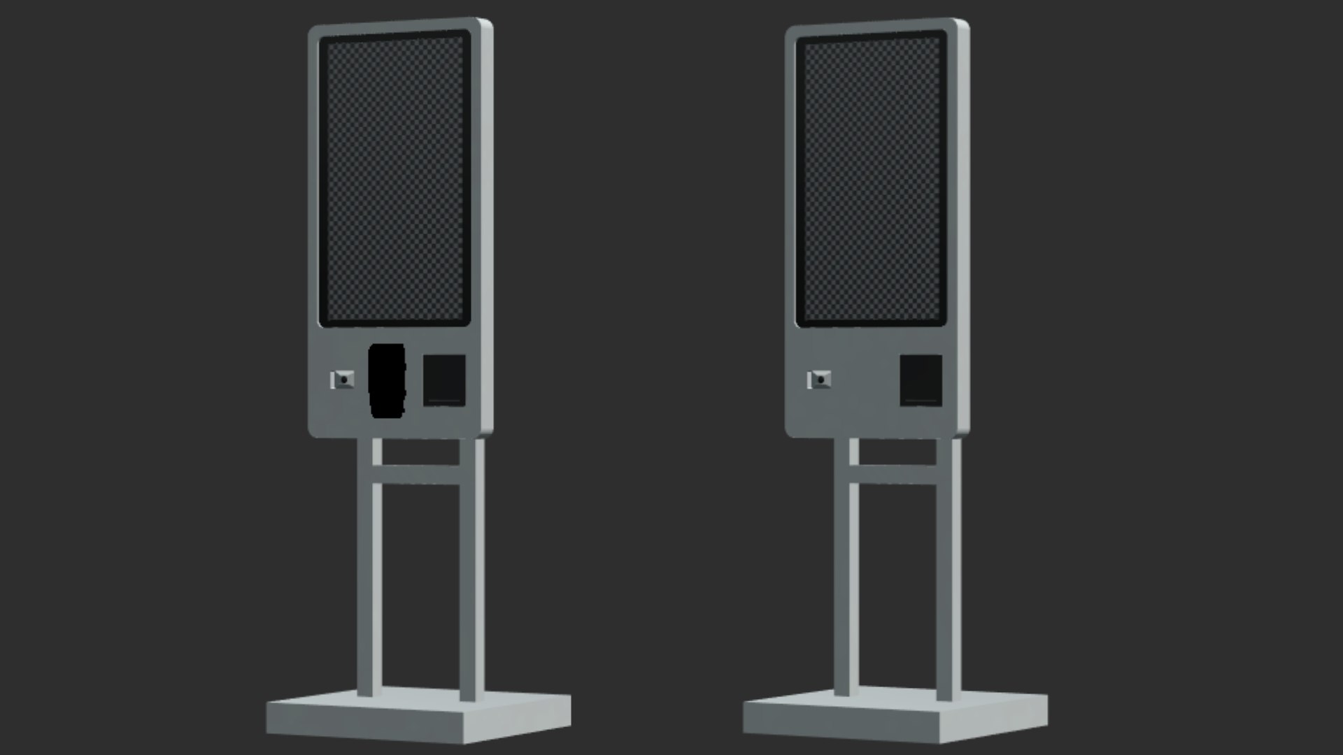 3D FlexServe Kiosk 3D Model - With And Without POS Options Model ...
