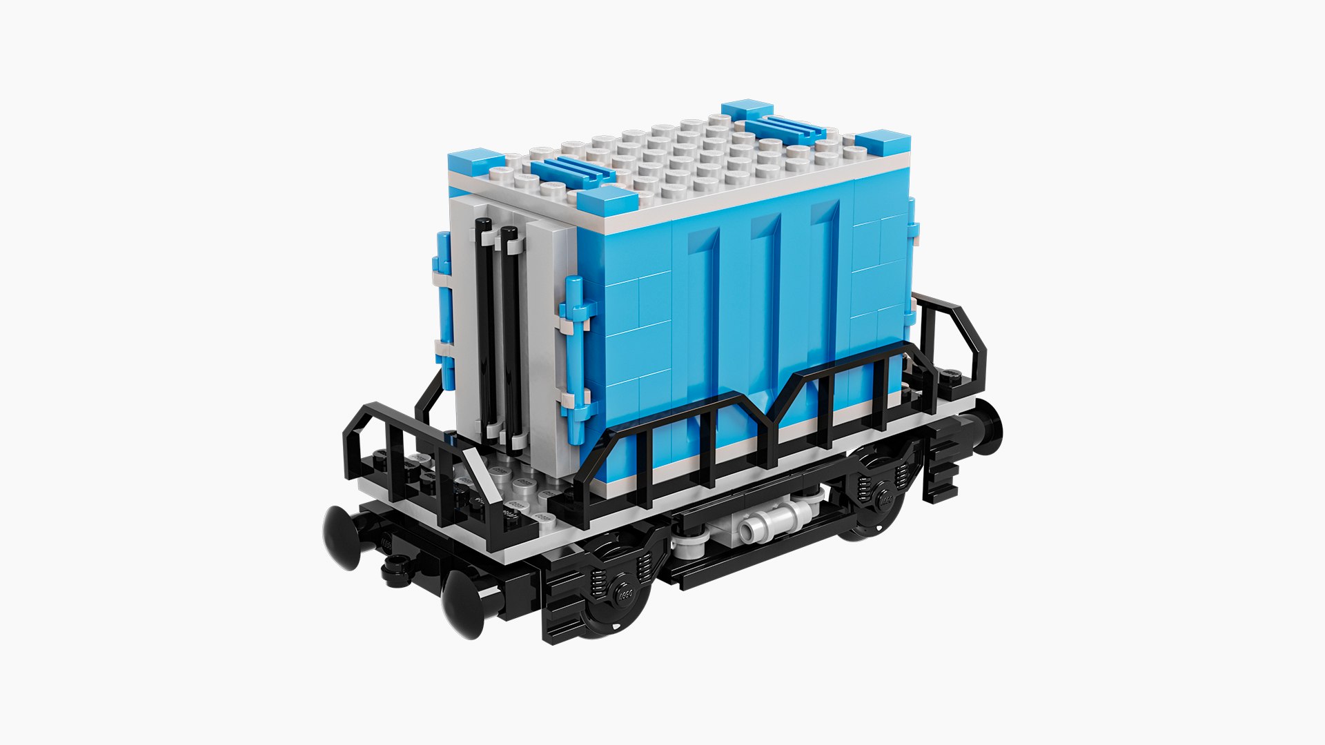 Train Lego Container 3D Model - TurboSquid 2259200