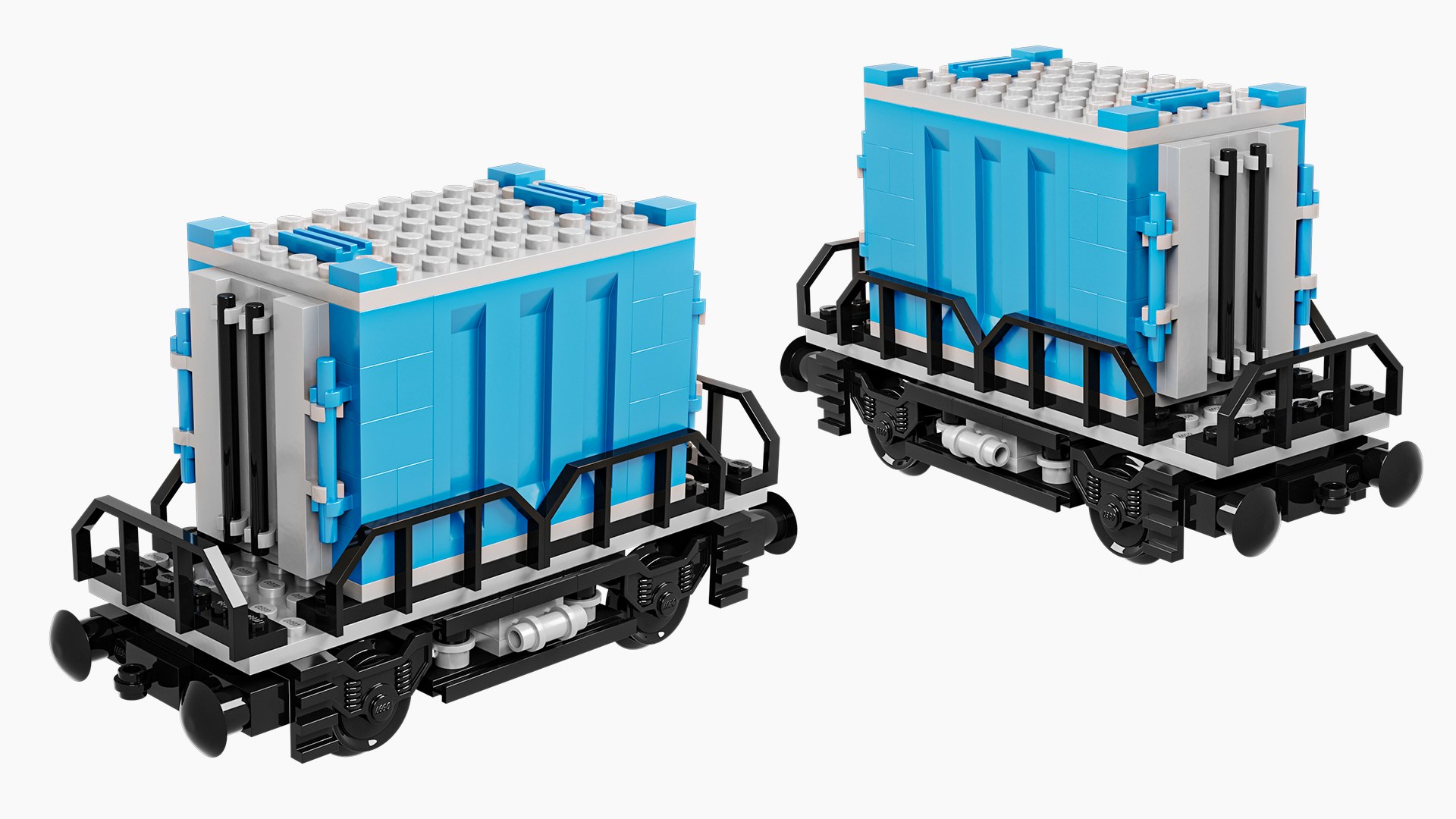 Train Lego Container 3D Model - TurboSquid 2259200