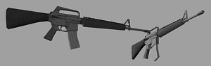 M16A1 Assault Rifle 3D Models for Download | TurboSquid