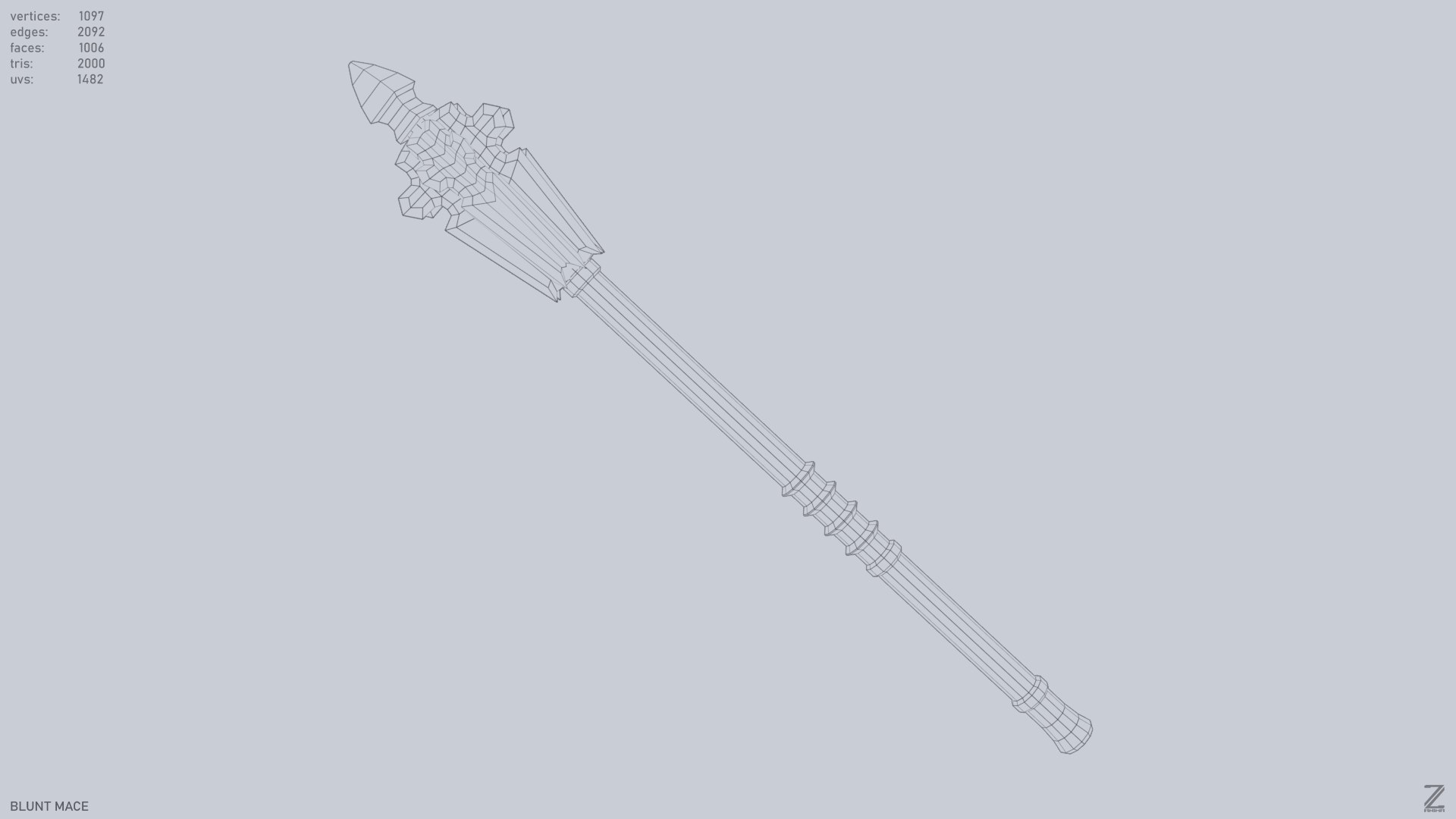 Blunt Mace 3D Model - TurboSquid 2381612