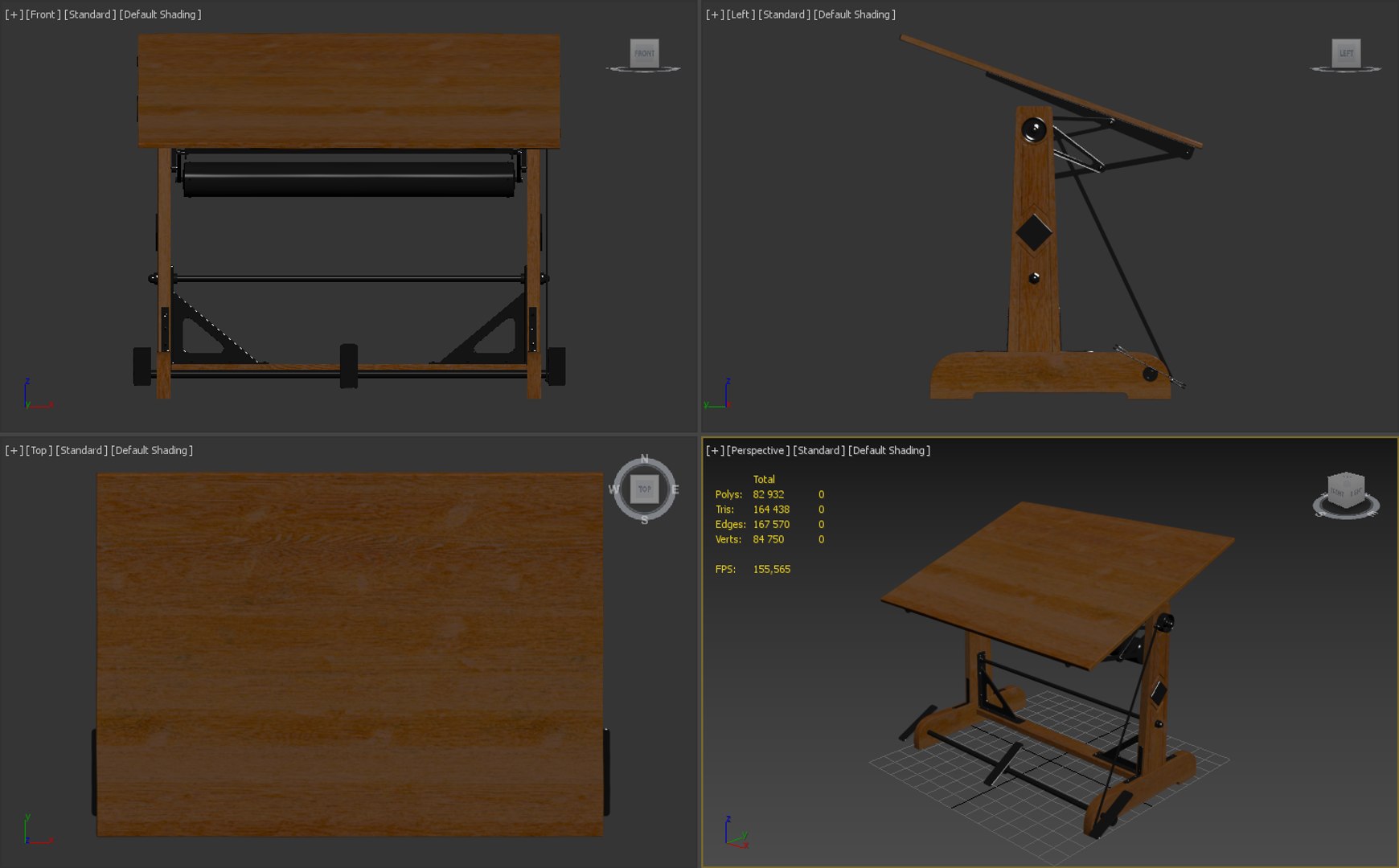Drafting Table 3D - TurboSquid 1510165
