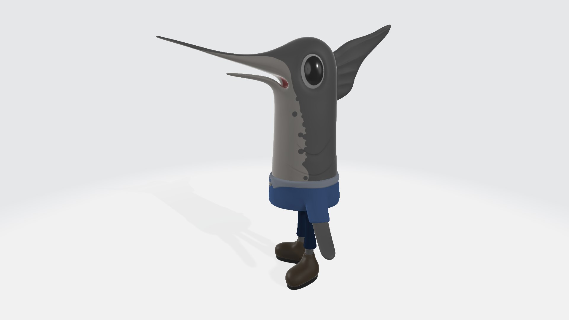 3D Model Swordfish With Shoes - TurboSquid 2410970