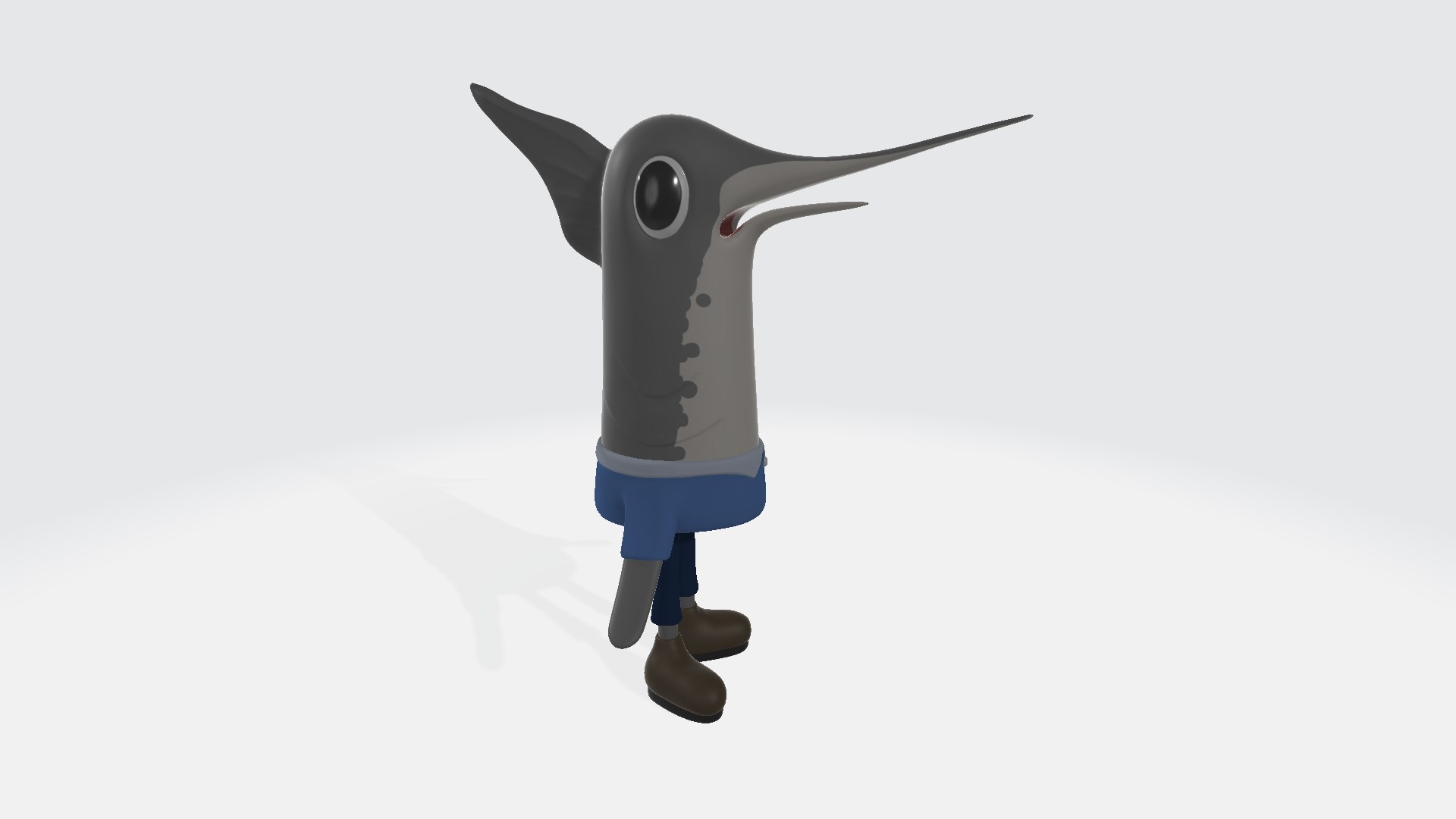 3D Model Swordfish With Shoes - TurboSquid 2410970