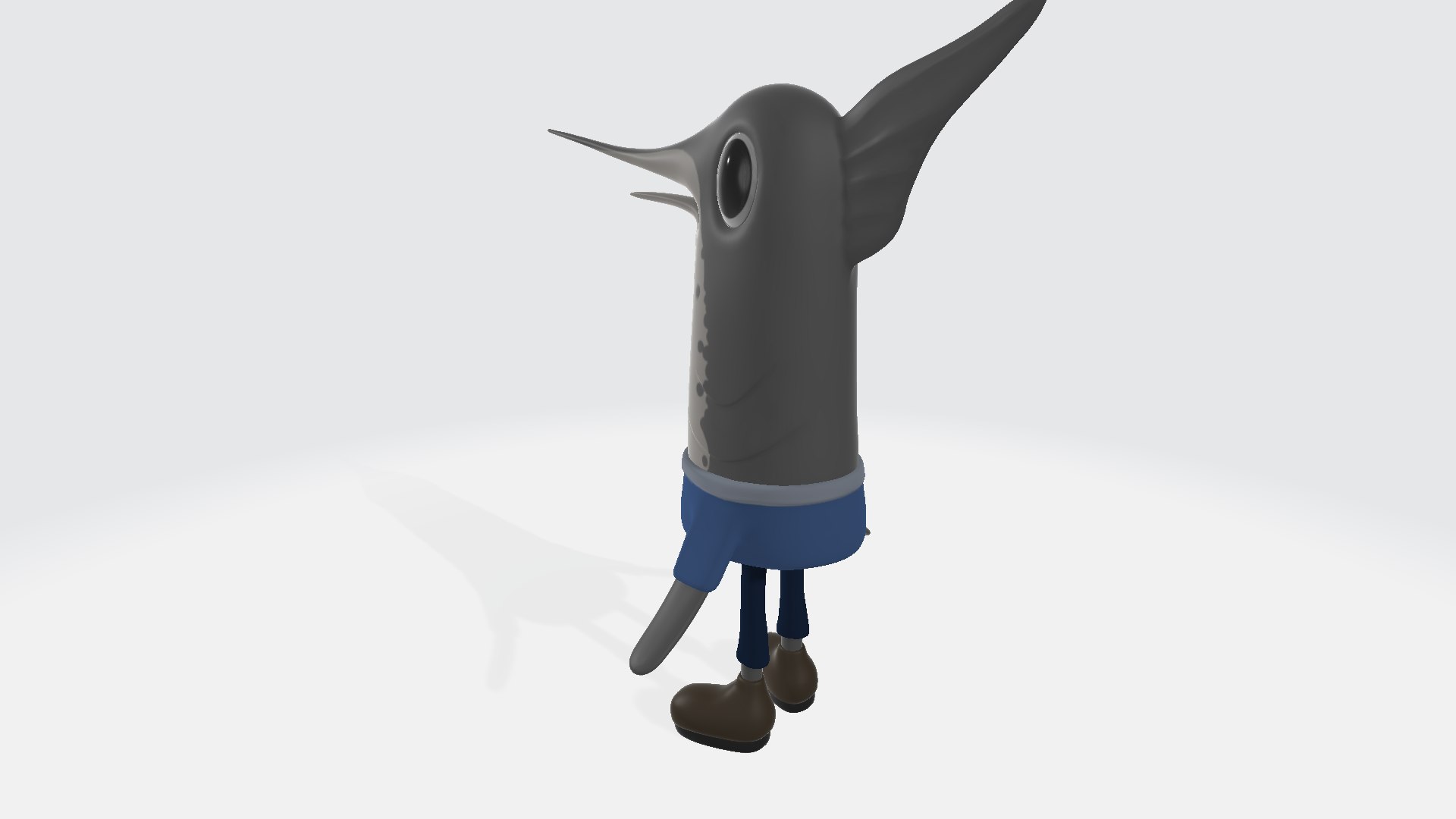 3D Model Swordfish With Shoes - TurboSquid 2410970
