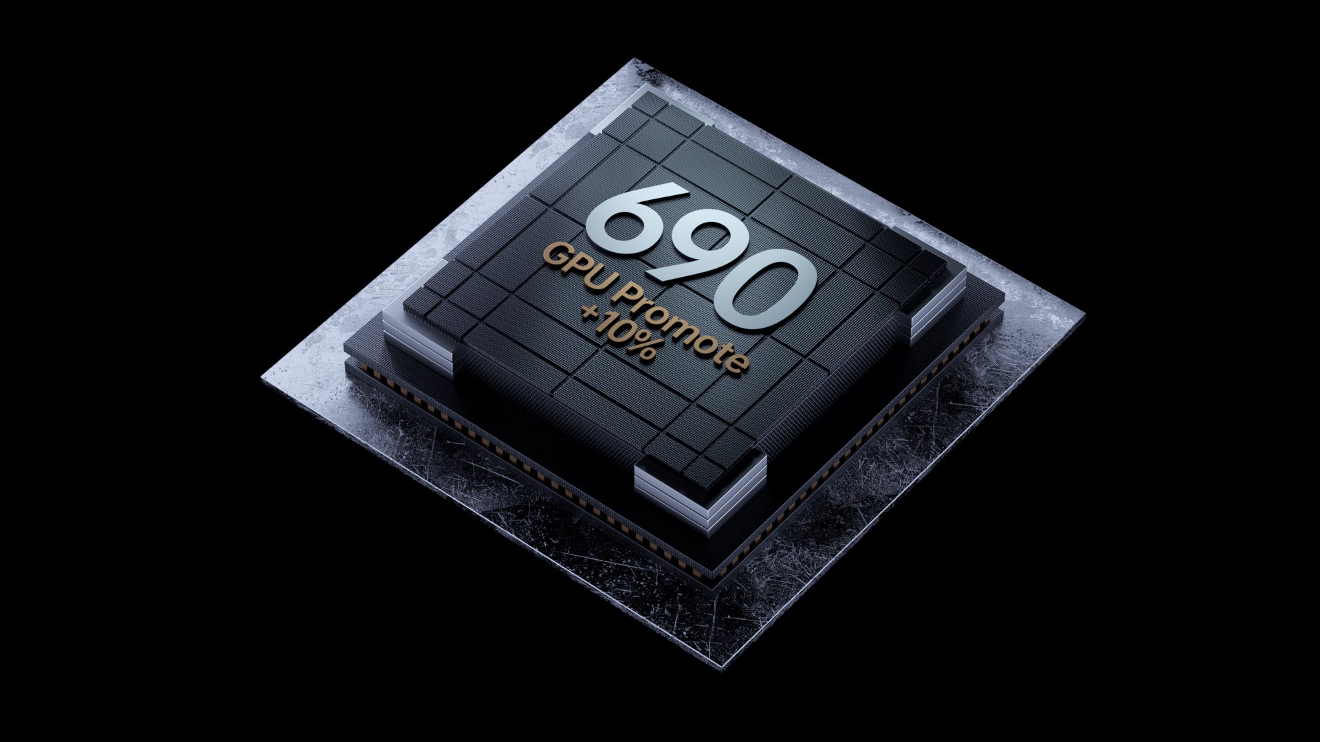 3D Model Core Circuit Board Of CPU Capacitance Science Fiction Chip ...