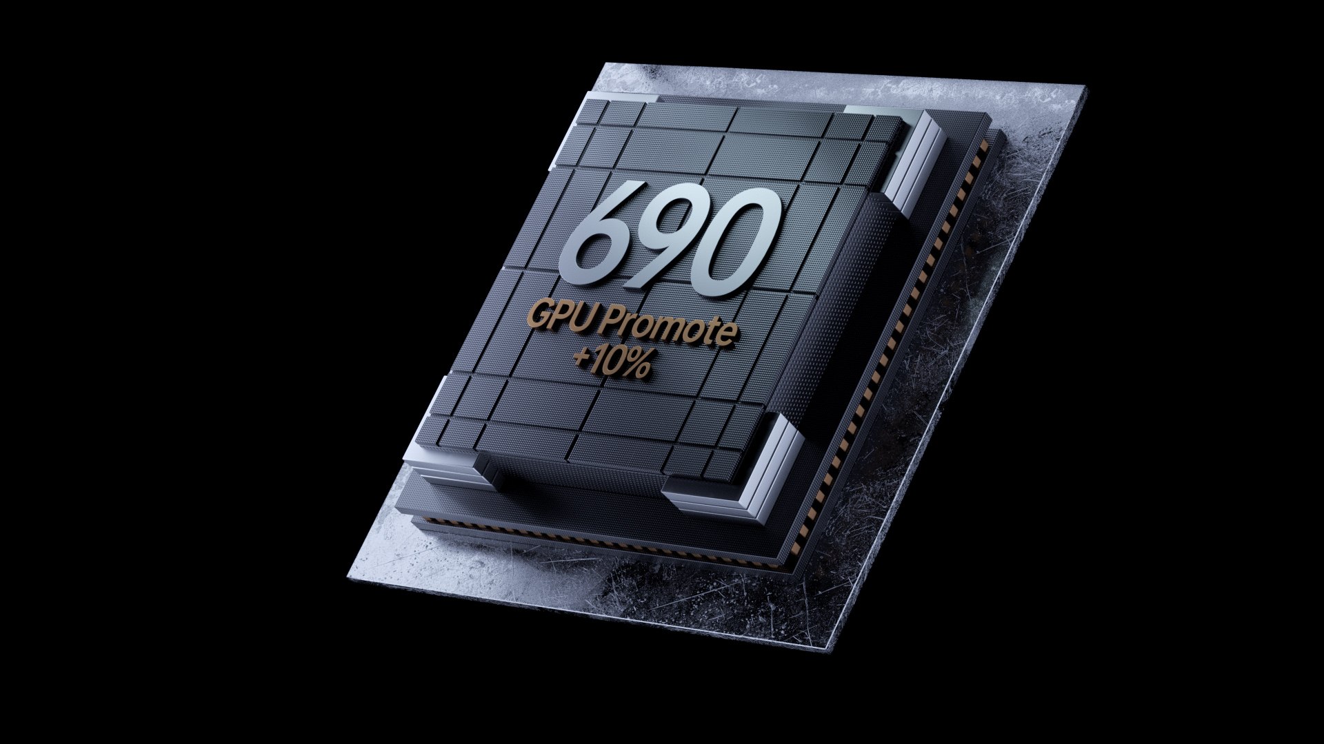 3D Model Core Circuit Board Of CPU Capacitance Science Fiction Chip ...