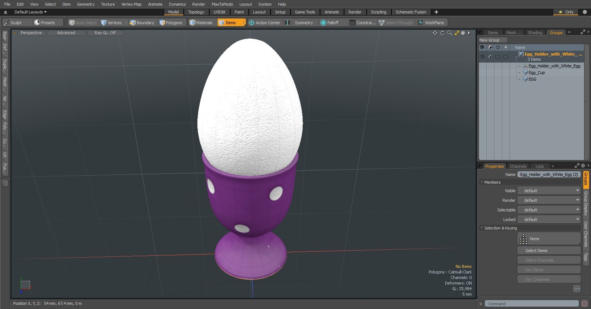 3D Model Egg Holder With White Egg - TurboSquid 1958478