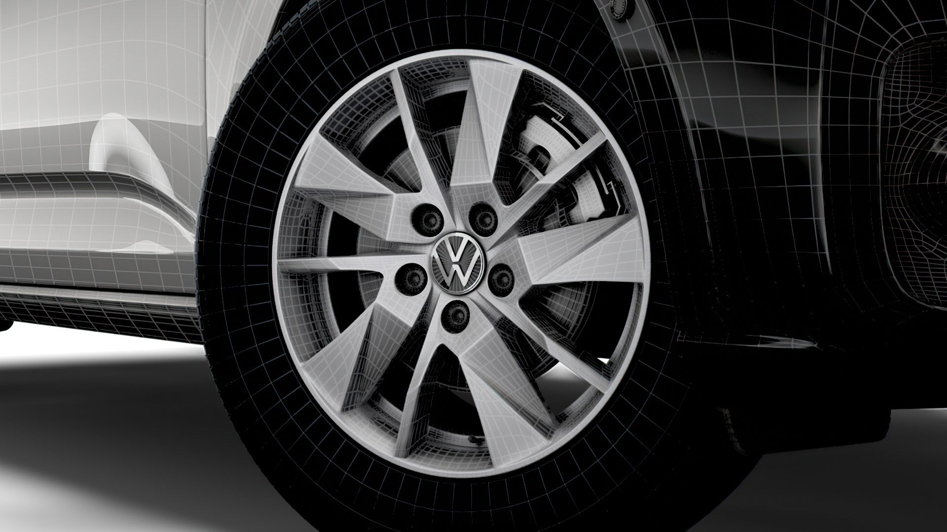 Volkswagen Caddy 2021 Wheel 3D Model - TurboSquid 2012862