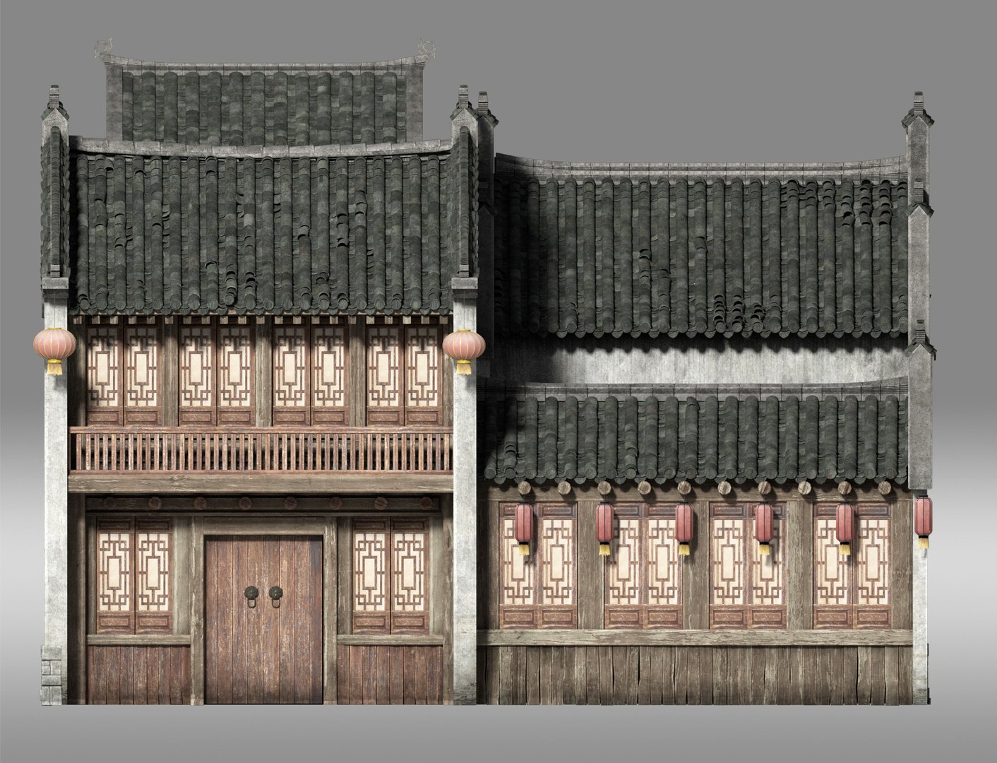3D Ancient Architecture Model - TurboSquid 1705573