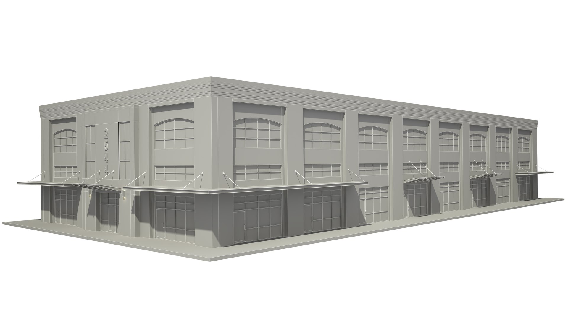 Retail Store Building 3D Model - TurboSquid 2329795