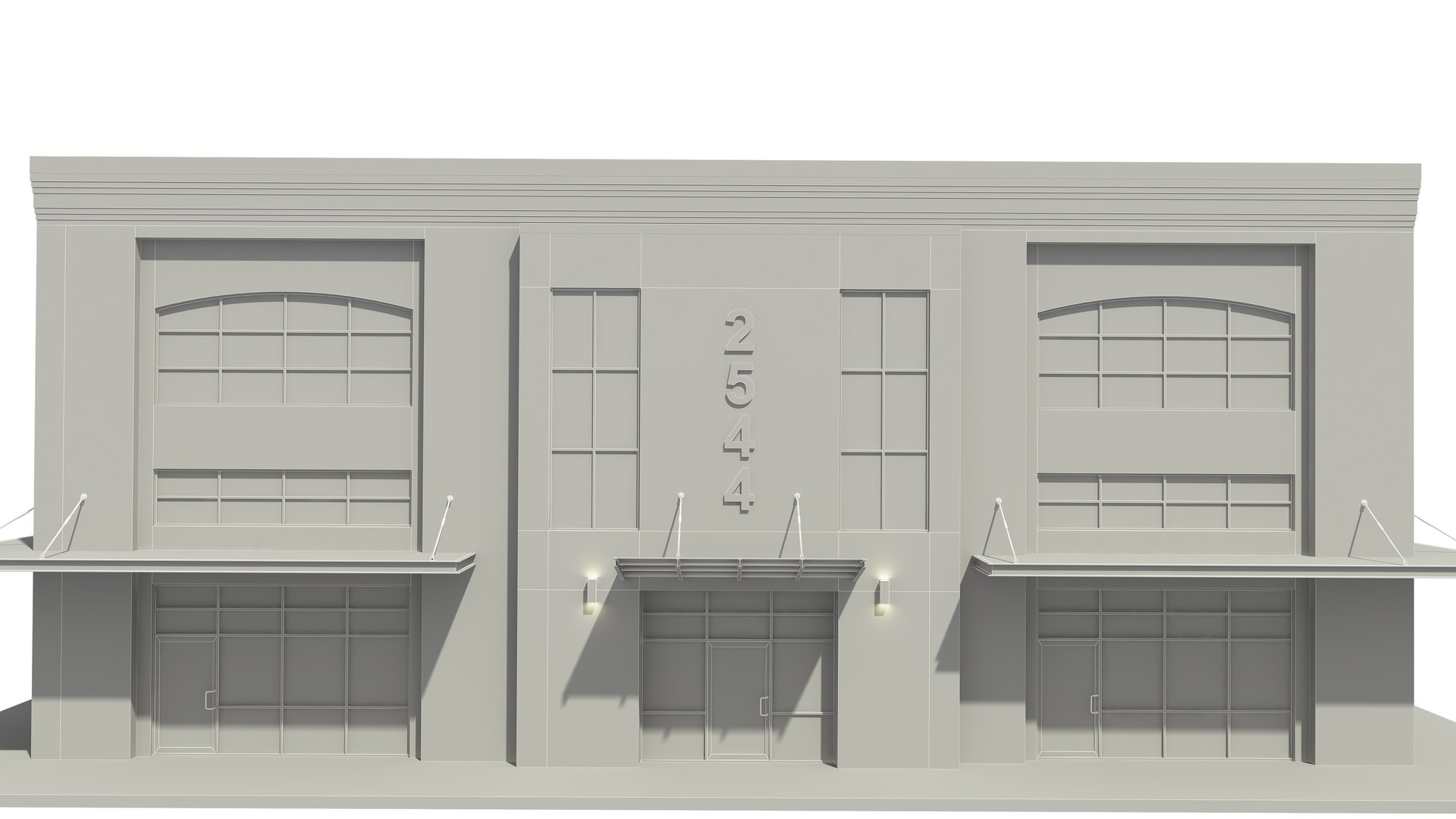 Retail Store Building 3D Model - TurboSquid 2329795