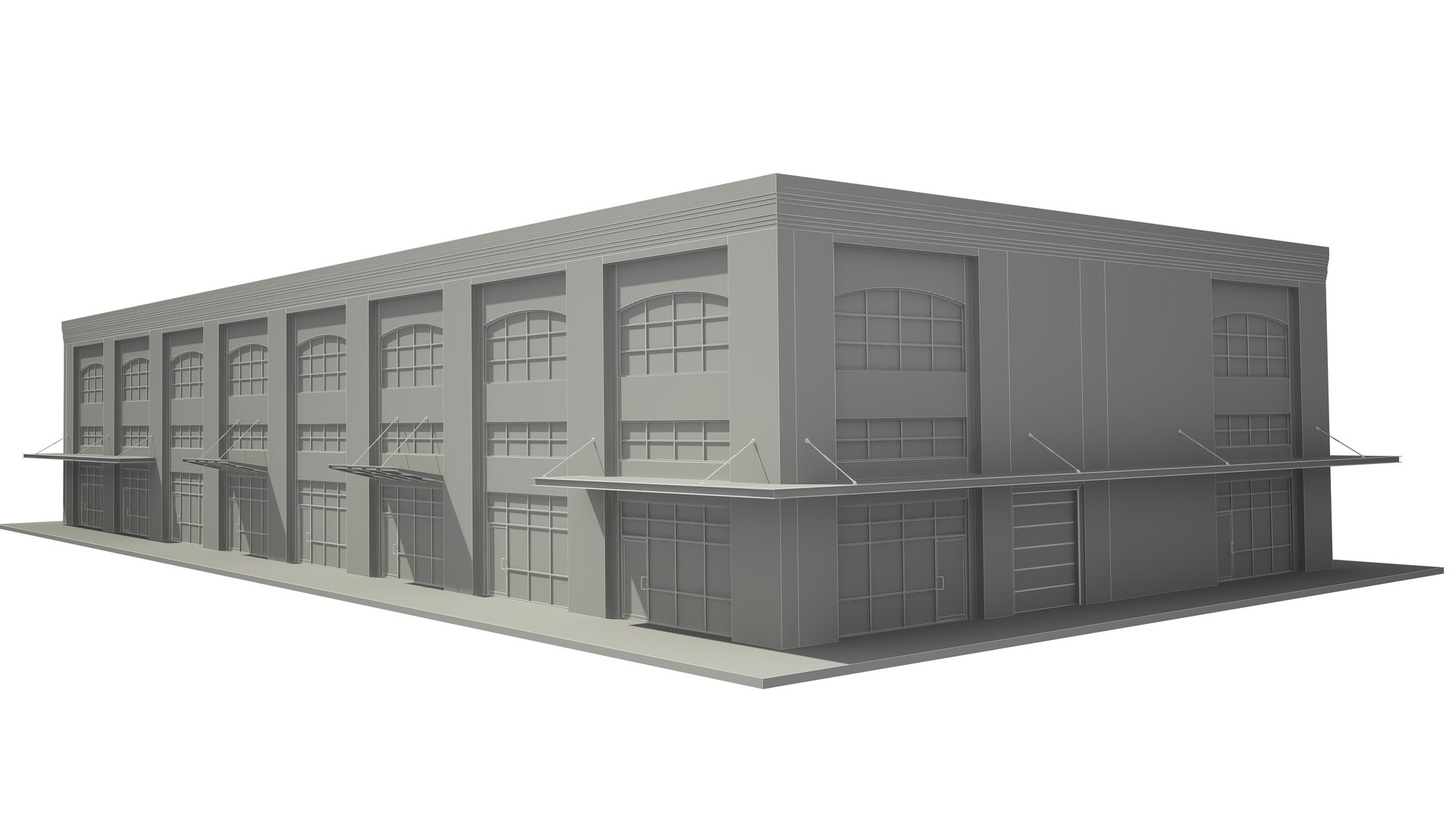 Retail Store Building 3D Model - TurboSquid 2329795