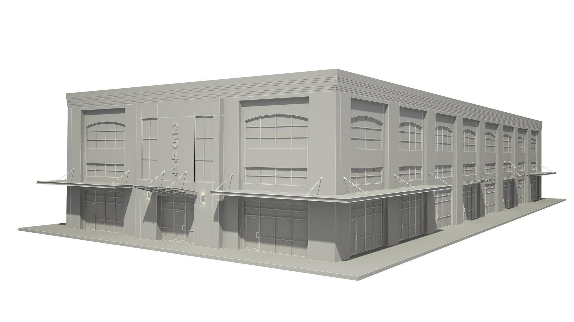 Retail Store Building 3D Model - TurboSquid 2329795