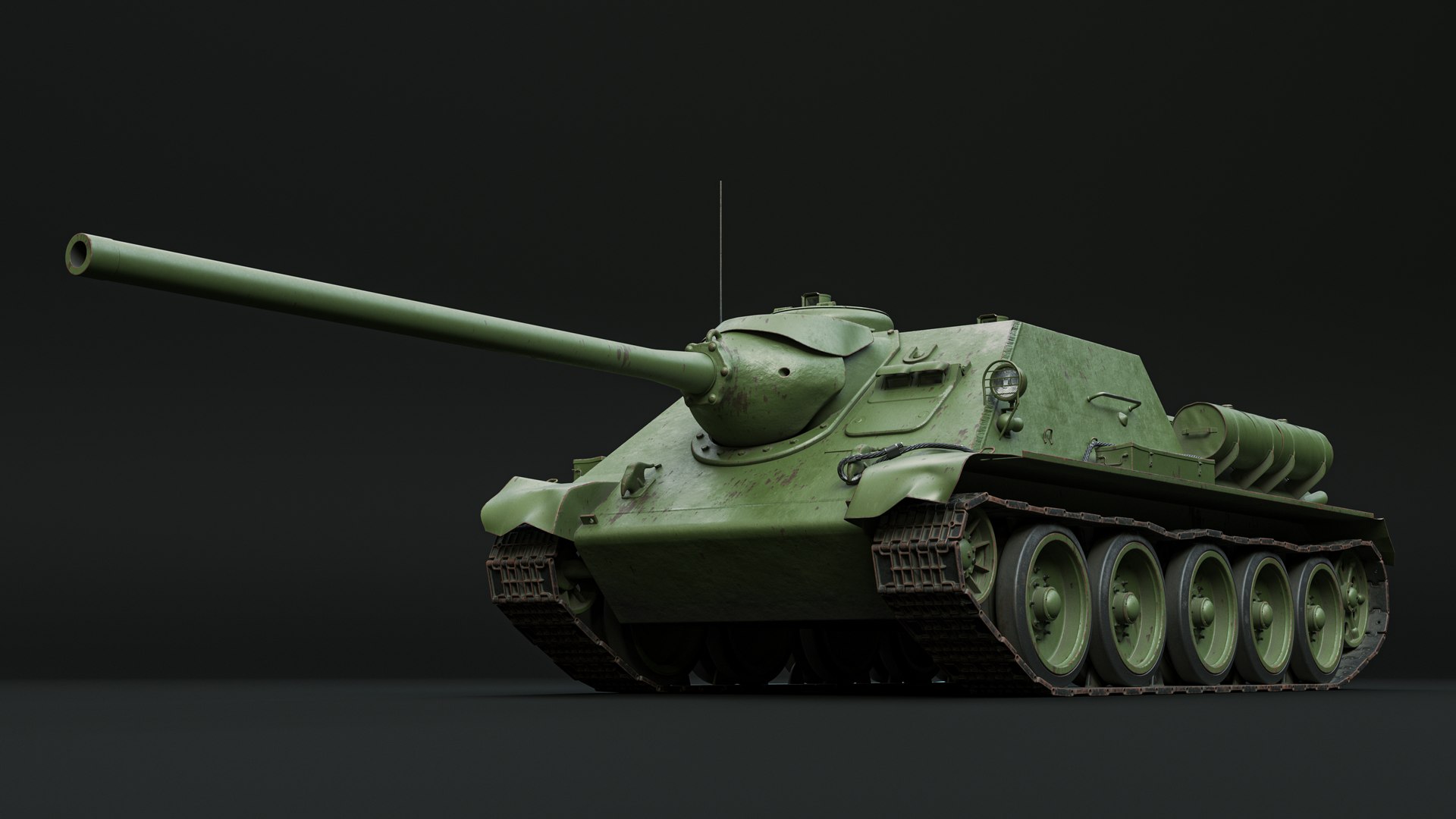Tank Destroyer SU-100 High-Poly 3D Model 3D - TurboSquid 2017126