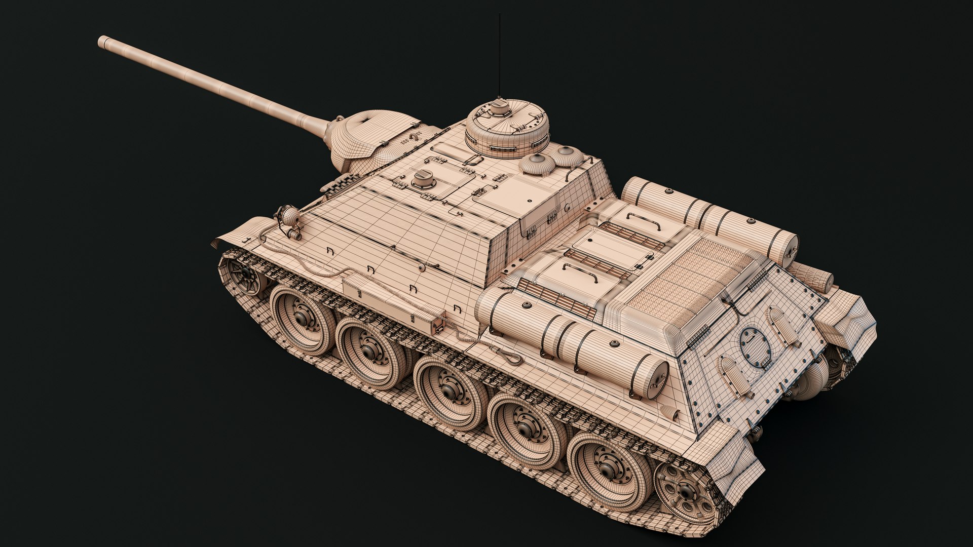 Tank Destroyer SU-100 High-Poly 3D Model 3D - TurboSquid 2017126