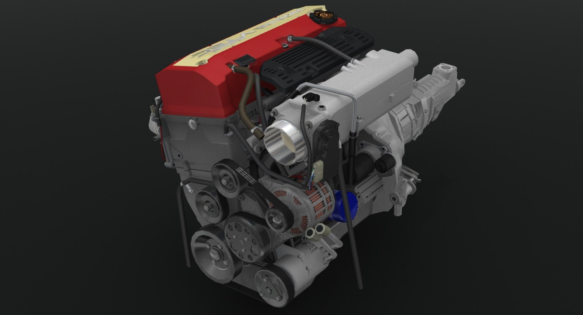 Honda F22c1 2 2l 3D Model - TurboSquid 1412911
