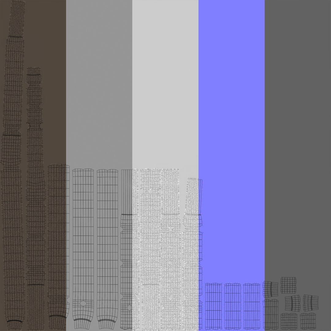 Bed Side Full Rails 3D Model - TurboSquid 1899804