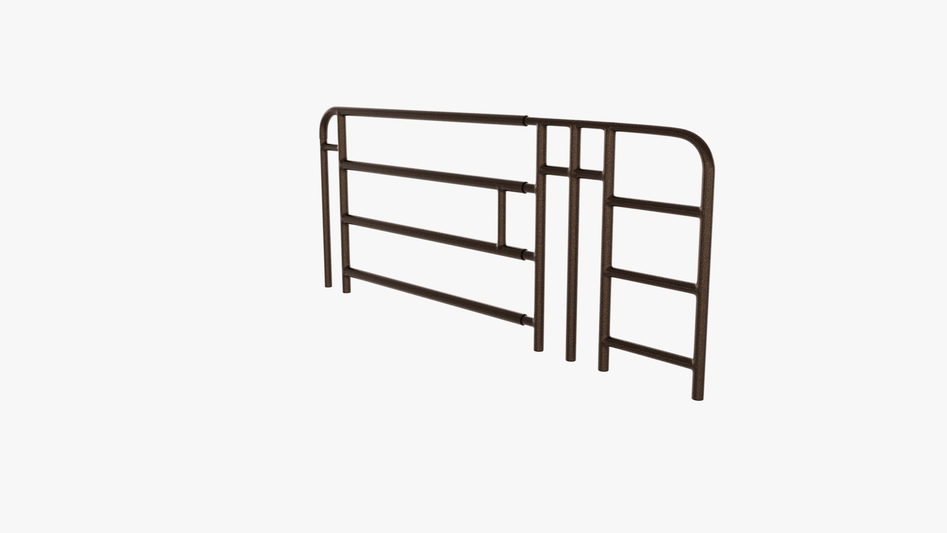 Bed Side Full Rails 3D Model - TurboSquid 1899804