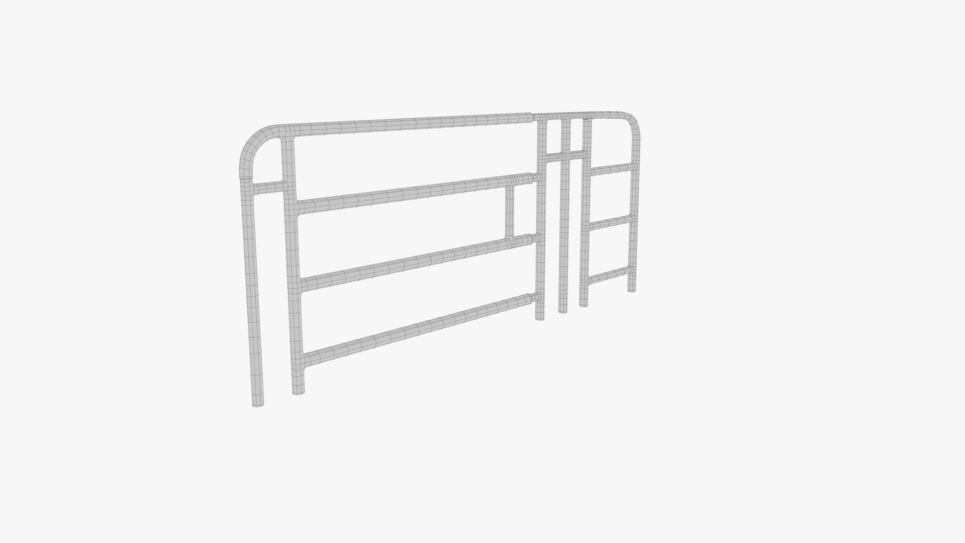 Bed Side Full Rails 3D Model - TurboSquid 1899804