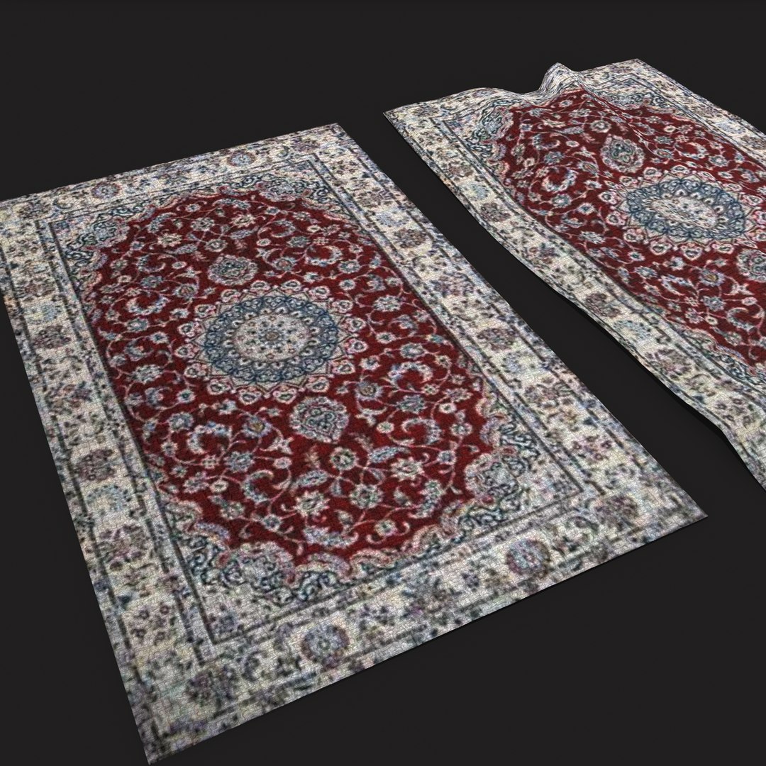 Persian Carpet Design Three 3D Model - TurboSquid 1796699