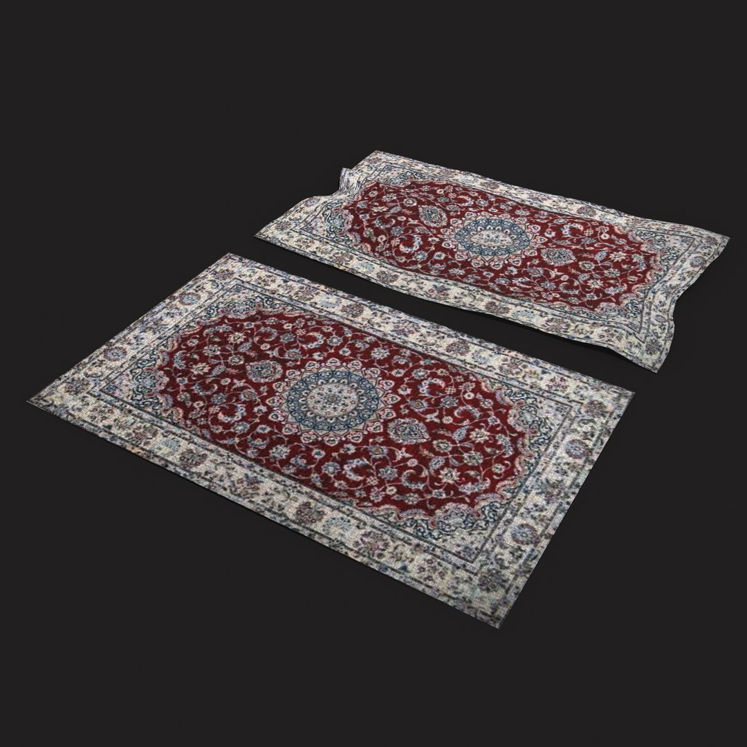 Persian Carpet Design Three 3D Model - TurboSquid 1796699