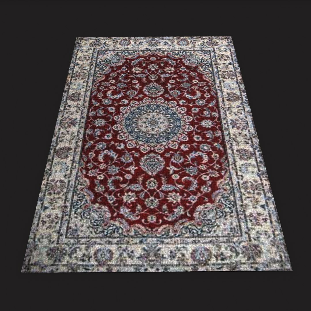 Persian Carpet Design Three 3D model - TurboSquid 1796699