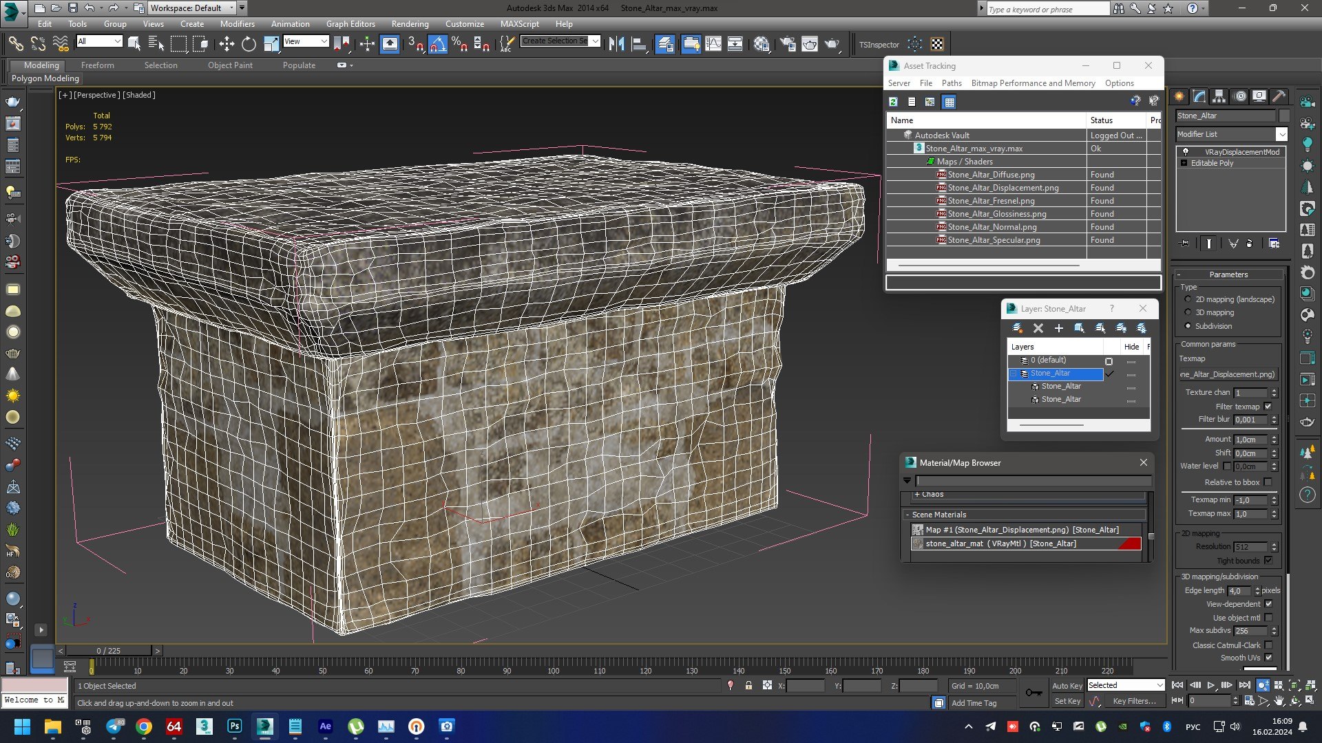 3D Stone Altar - TurboSquid 2198541