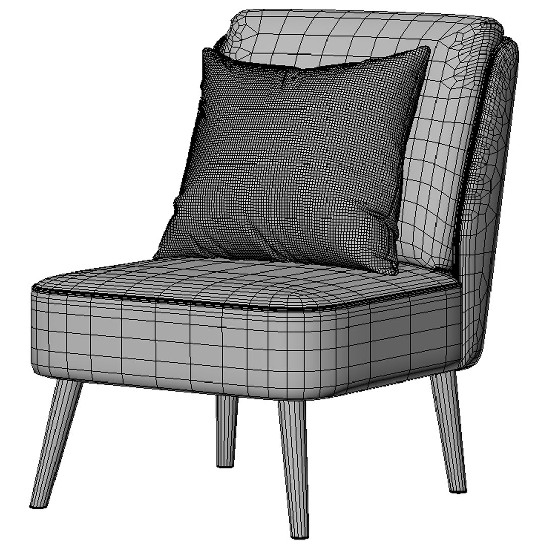 Joyce Lounge Chair 3D model - TurboSquid 2179720